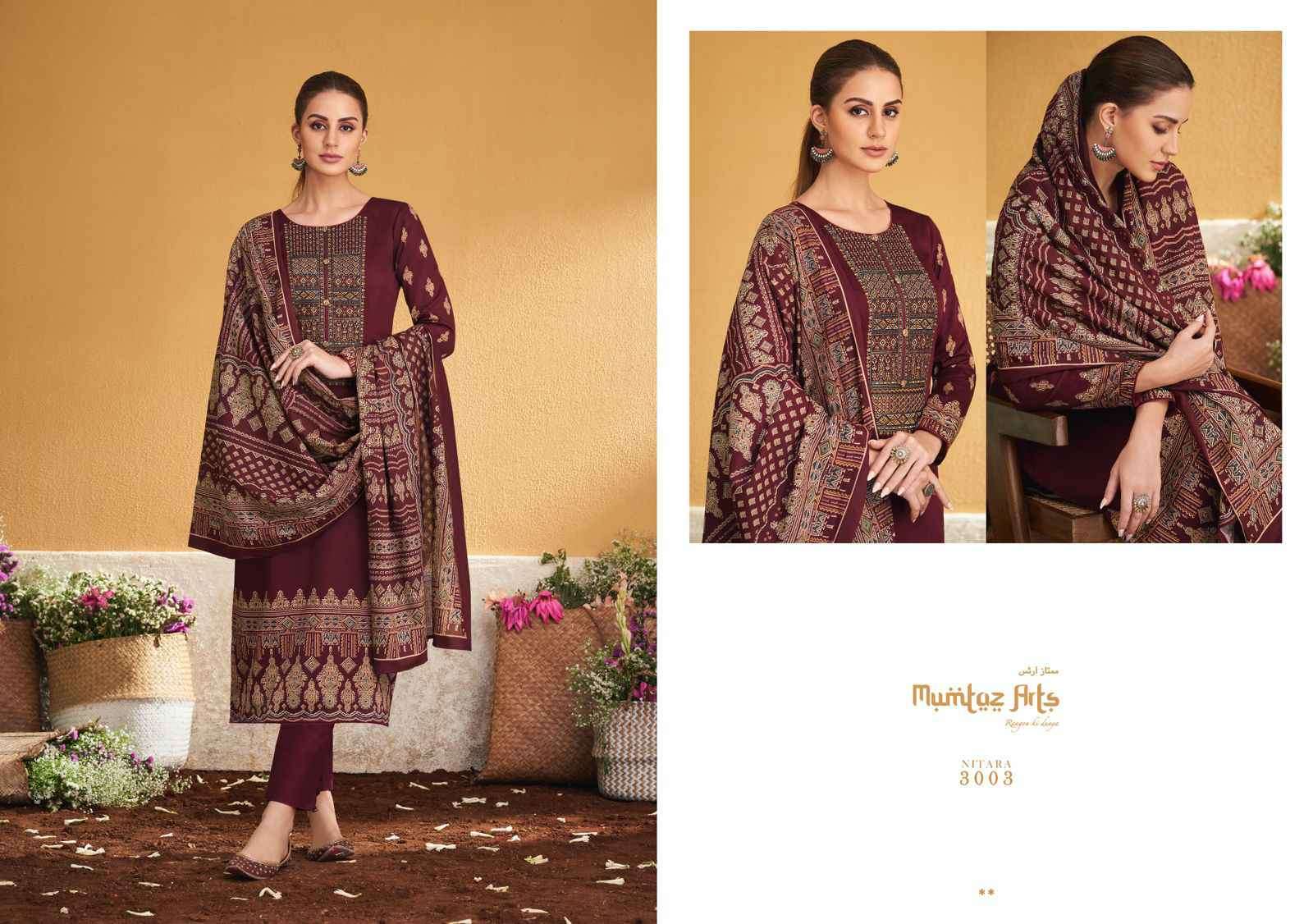 Mumtaz Arts Nitara Pure Viscose Straight Designs Suit Catalog Exporter