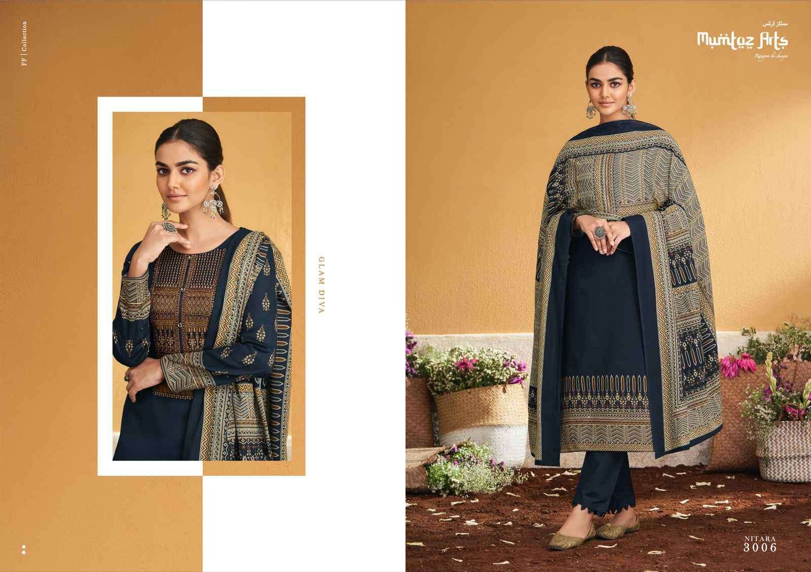 Mumtaz Arts Nitara Pure Viscose Straight Designs Suit Catalog Exporter