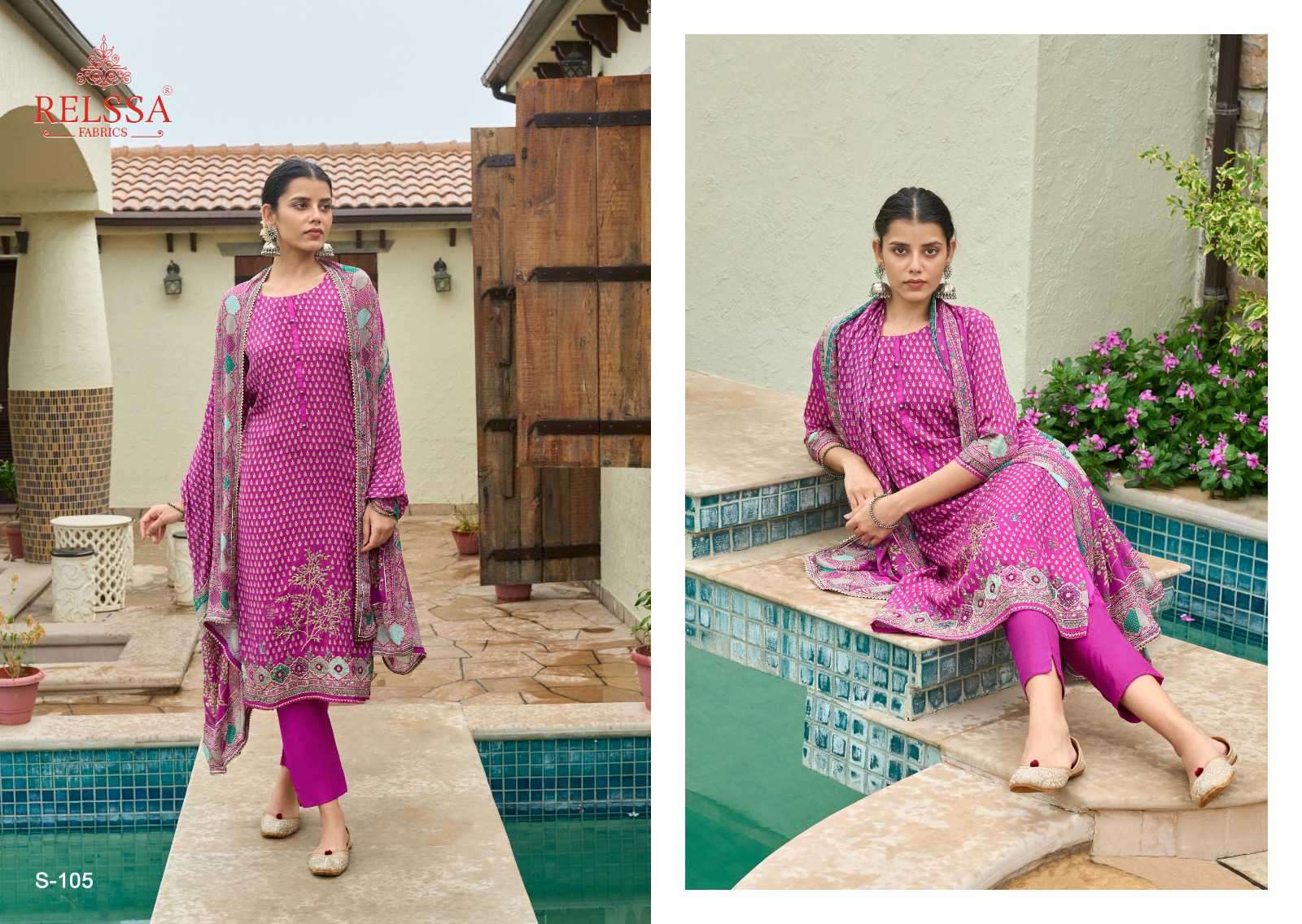 Relssa Shimpi Vol 2 Festive Wear Designer Straight Suit Catalog Supplier