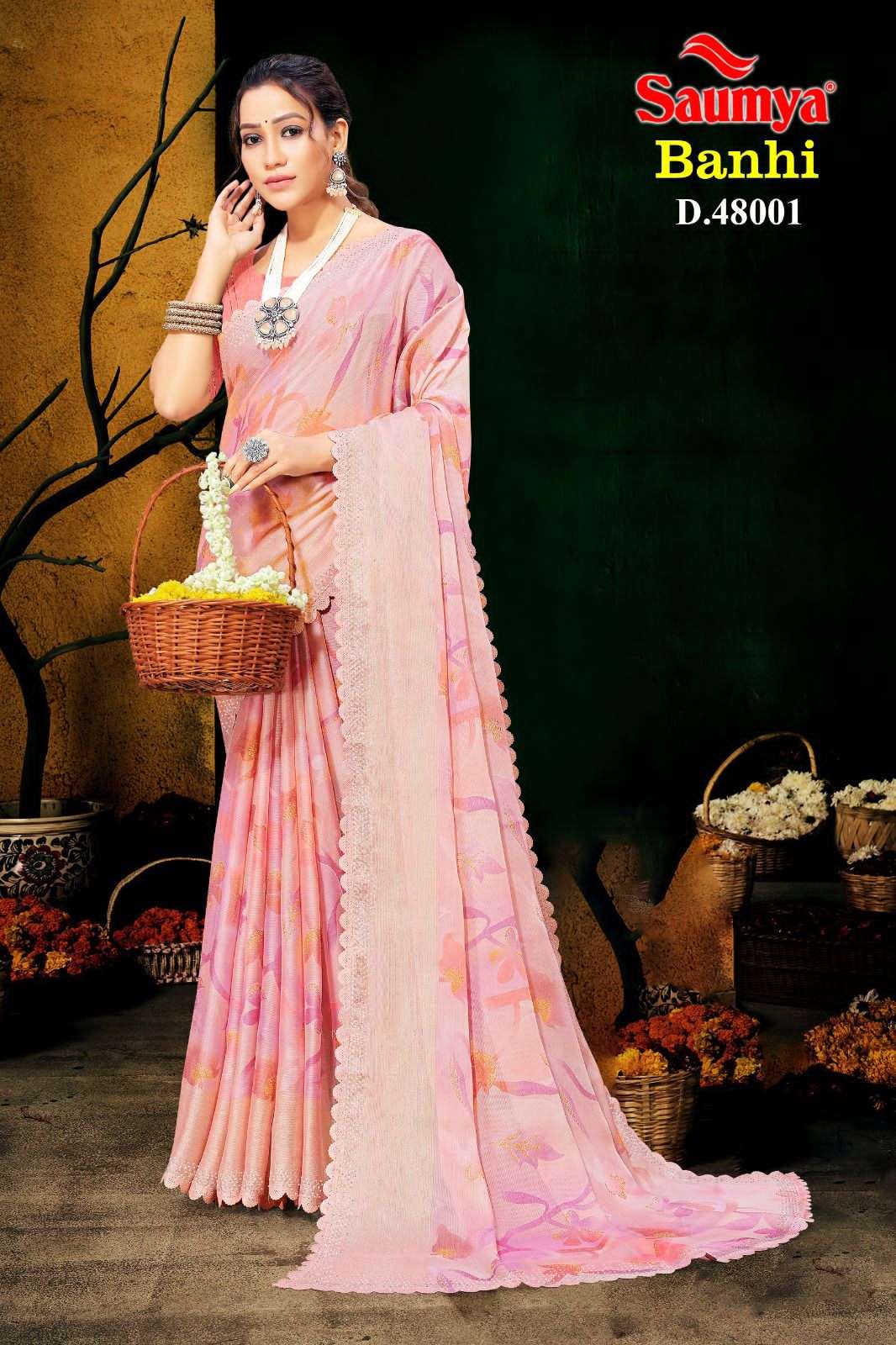 Saumya Banhi Fancy Chiffon Festive Collection Saree New Designs