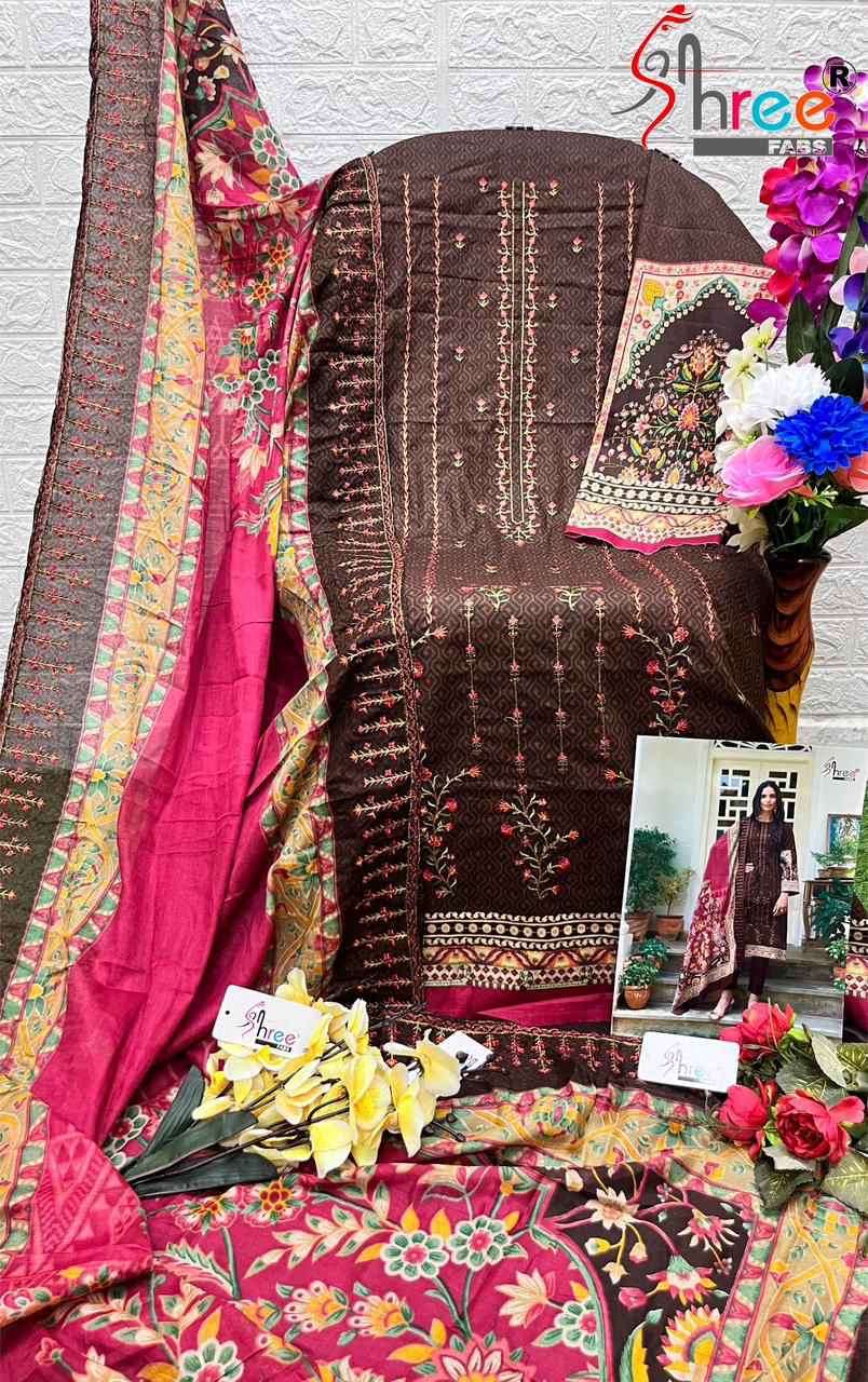 Shree Fabs Bin Saeed Lawn Collection Vol 7 Cotton Pakistani Salwar Suit ...