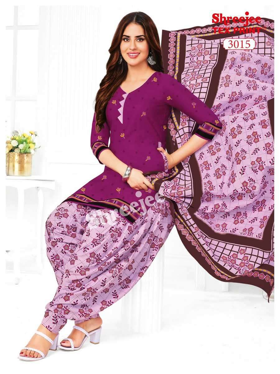 Shreejee Shagun Patiyala Vol 30 Fancy Patiyala Print Pure Cotton Suit Exporter