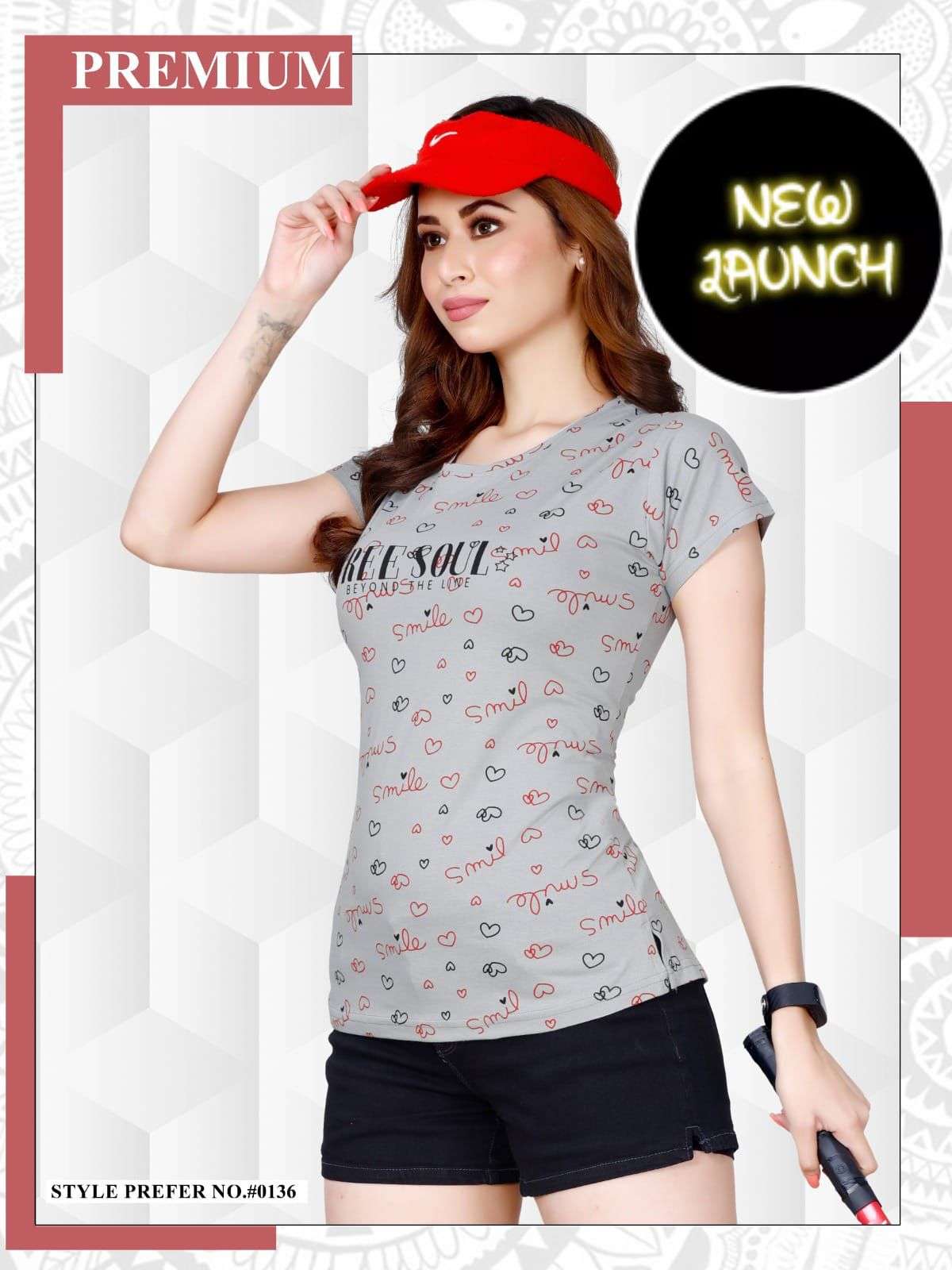 Summer Special Vol 136 Fancy Ladies Wear T Shirt Catalog Suppliers