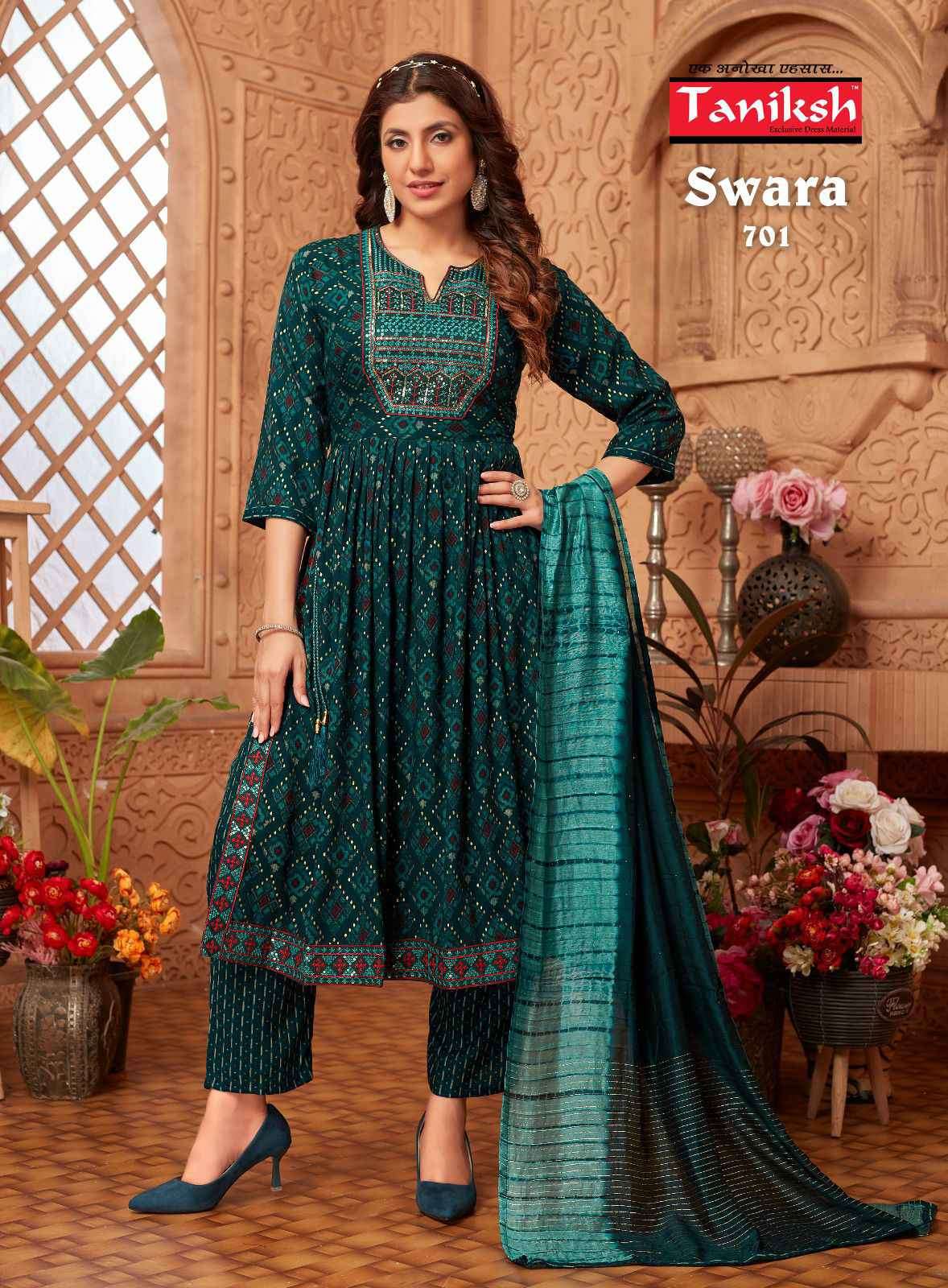 Taniksh Swara Vol 7 Stylish Nayra Designs 3 Piece Suit Wholesaler