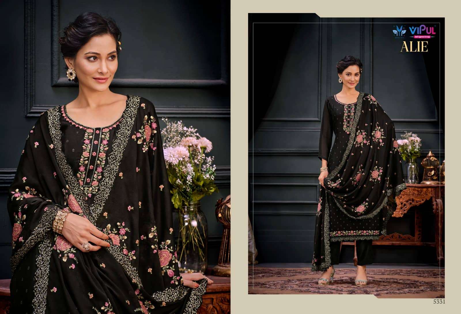 Vipul Alie Designer Party Wear Straight Suit catalog Wholesale price