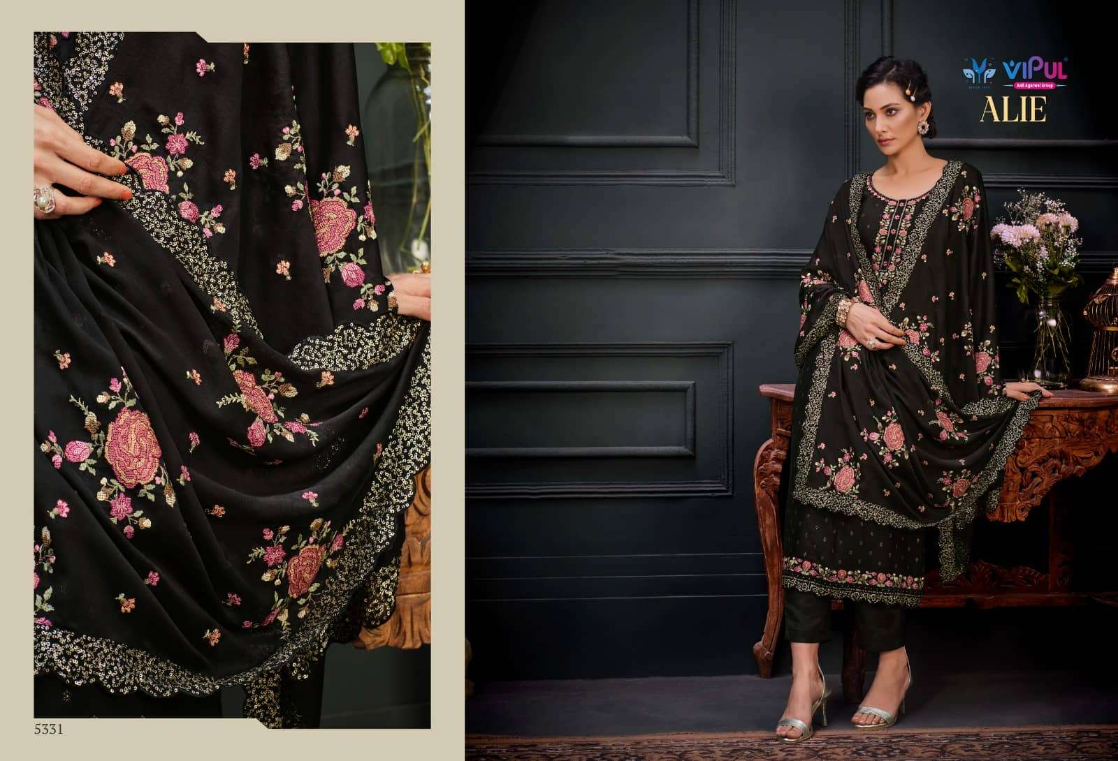 Vipul Alie Designer Party Wear Straight Suit catalog Wholesale price