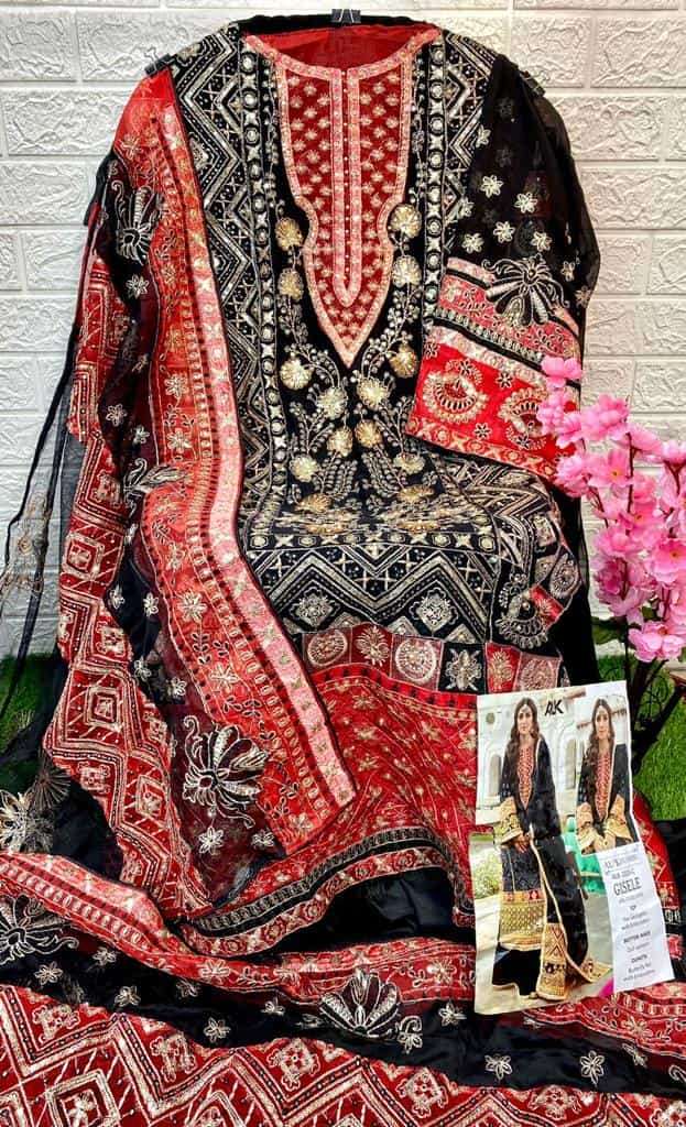 Al Khushbu 2025 C Party Wear Style Heavy Designer Pakistani Suit Collection