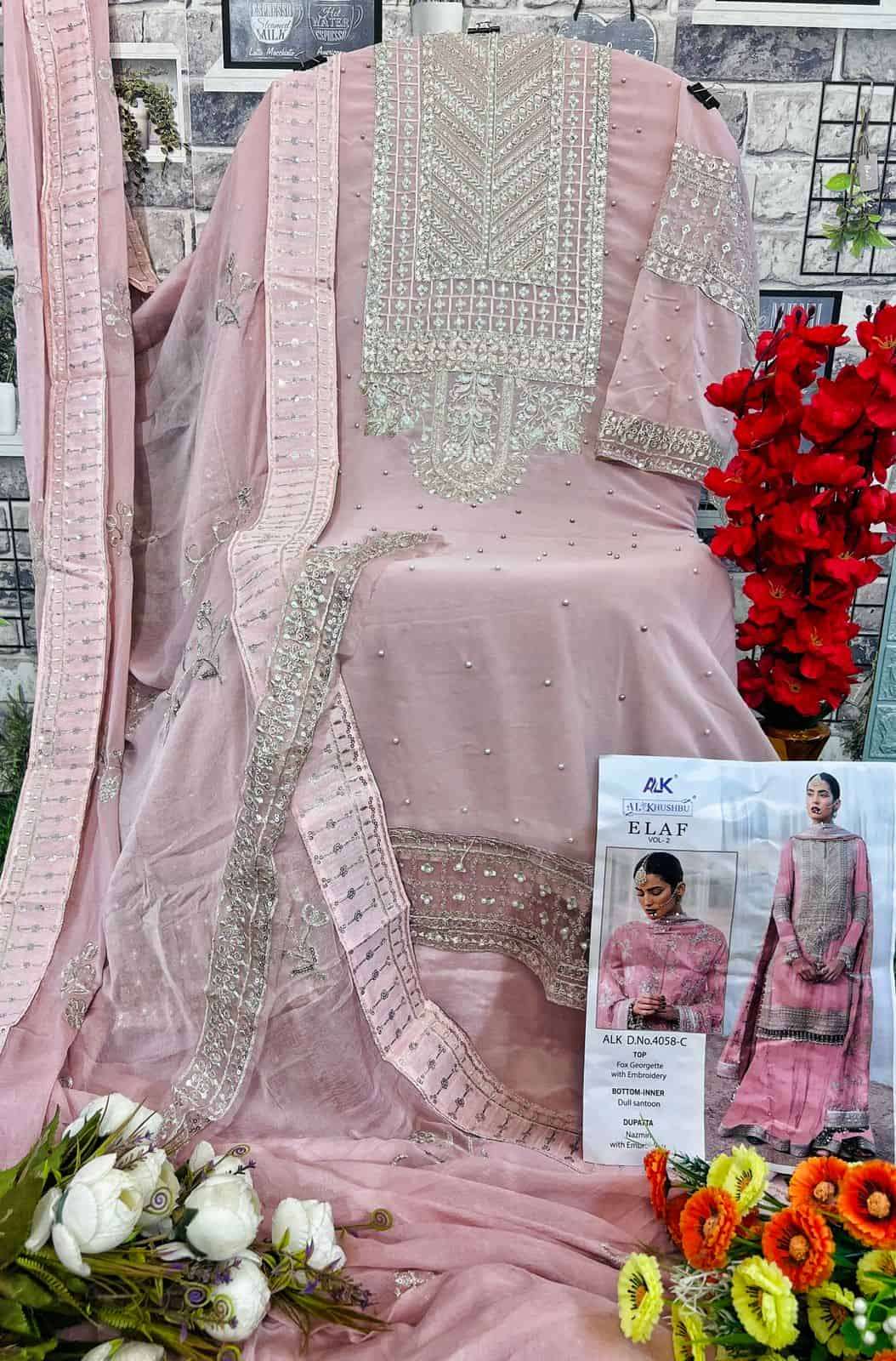 Al Khushbu 4058 C Exclusive Heavy Designer Party Wear Suit Collection