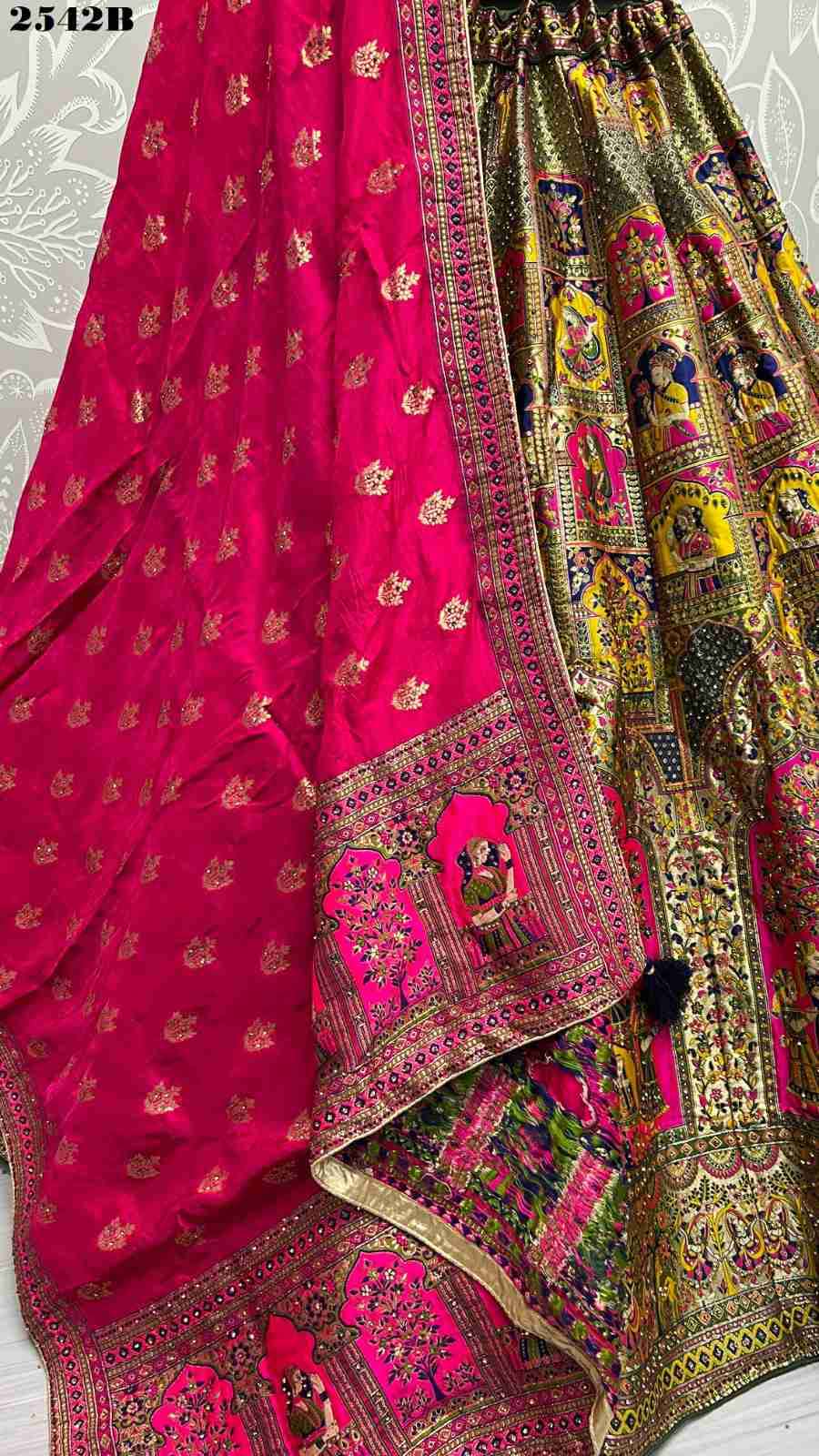 Anjani Art 2542 Colors Heavy Banarasi Designer Dulhan Lehenga Exporter
