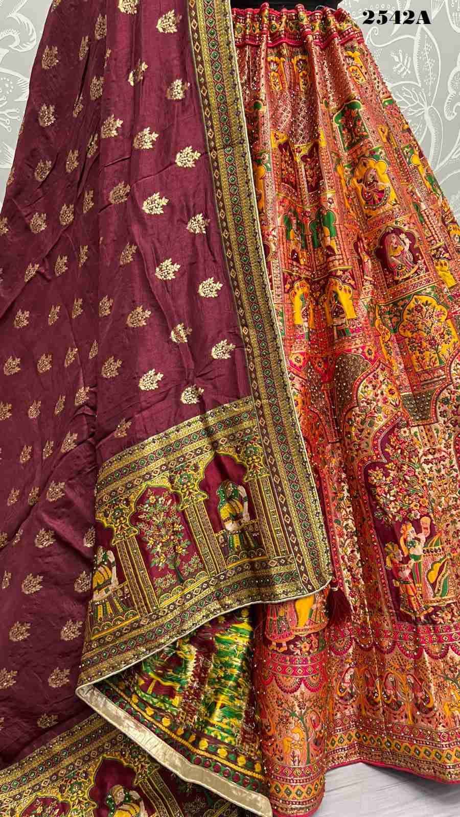 Anjani Art 2542 Colors Heavy Banarasi Designer Dulhan Lehenga Exporter