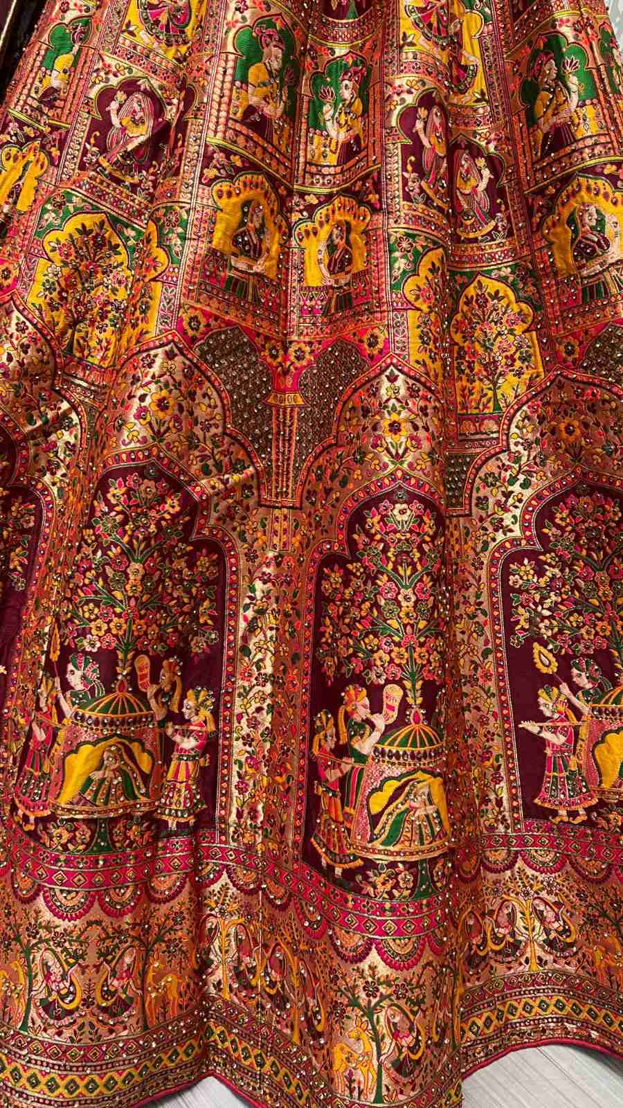 Anjani Art 2542 Colors Heavy Banarasi Designer Dulhan Lehenga Exporter