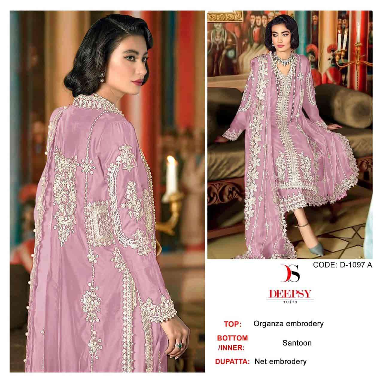 Deepsy D 1097 A Pakistani Fancy Designer Style Pakistani Suit Supplier