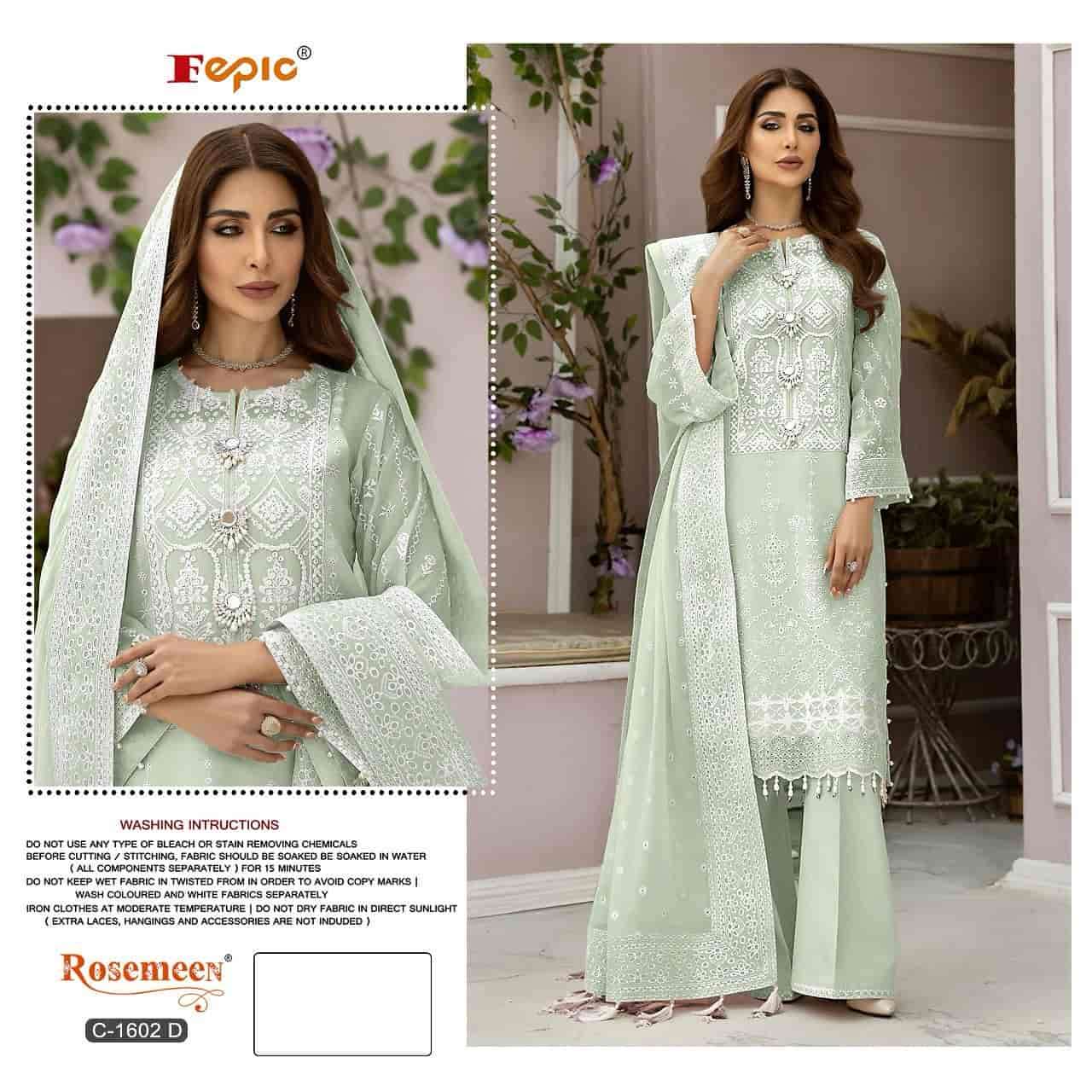 Fepic C 1602 D Pakistani Exclusive New Designs Pakistani Suit Exporter