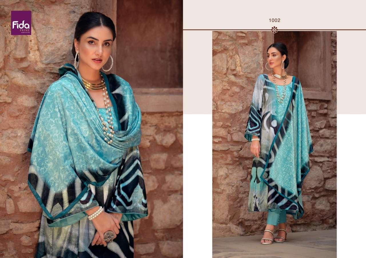 Fida Neel Exclusive Digital print Velvet Suit Catalog Wholesaler