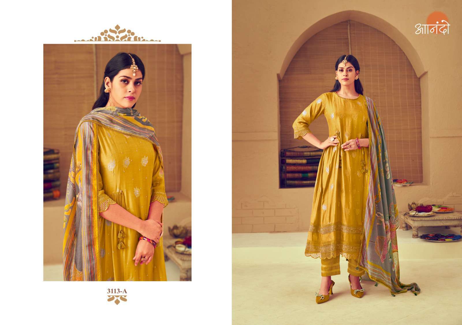 Jay Vijay Anando Mehvish 3113 Latest Designs Branded Festive Wear Suit ...