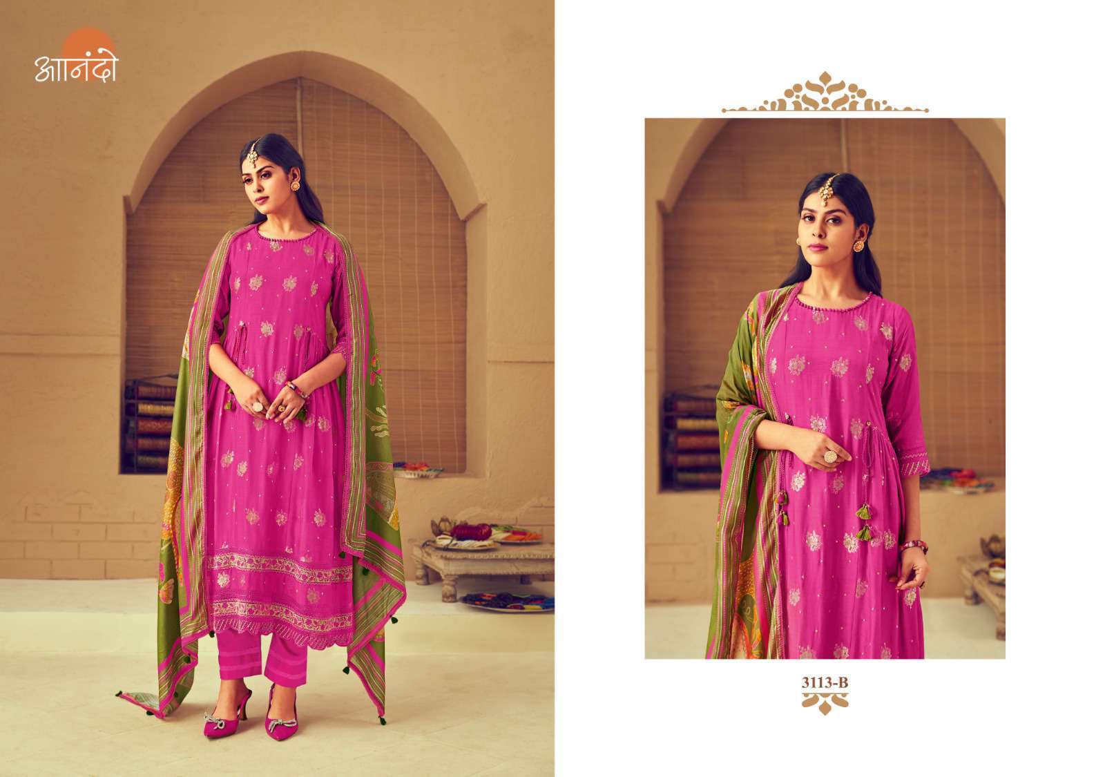 Jay Vijay Anando Mehvish 3113 Latest Designs Branded Festive Wear Suit ...