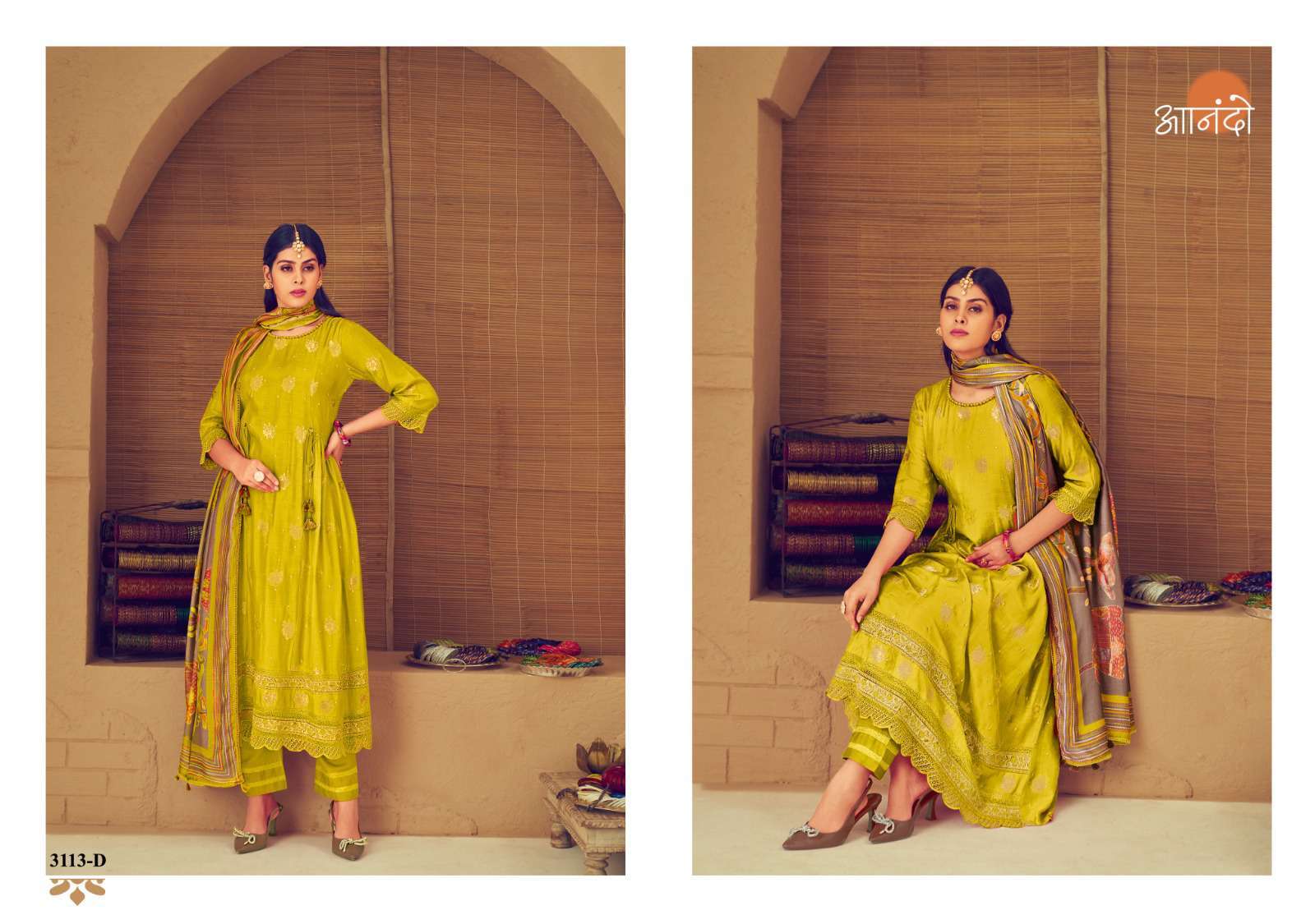 Jay Vijay Anando Mehvish 3113 Latest Designs Branded Festive Wear Suit ...