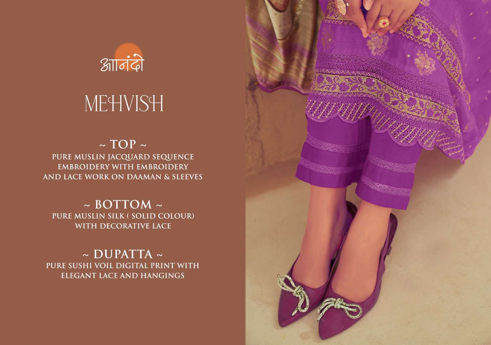 Jay Vijay Anando Mehvish 3113 Latest Designs Branded Festive Wear Suit ...