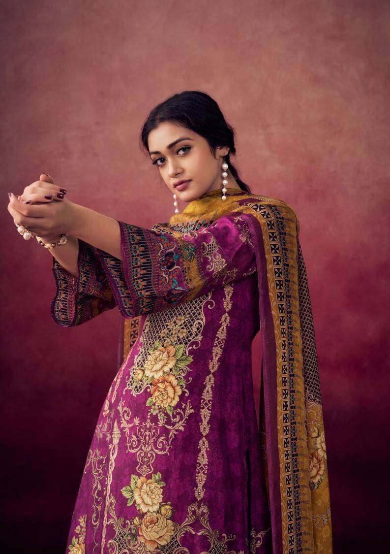 Jay Vijay Anando Nagma 3131 Designer Print Silk Exclusive Ladies Suit ...