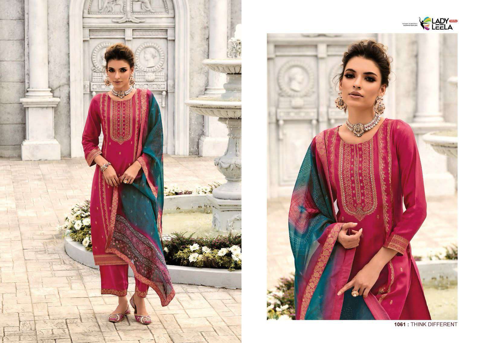Lady Leela Libas Straight Designs Festive Collection 3 Piece Suits New ...