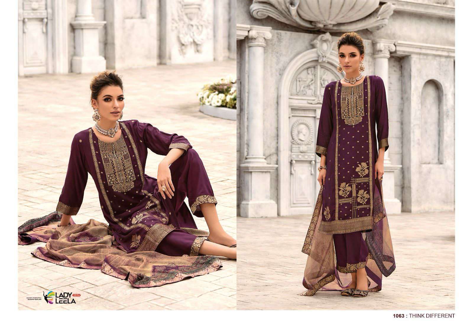 Lady Leela Libas Straight Designs Festive Collection 3 Piece Suits New ...