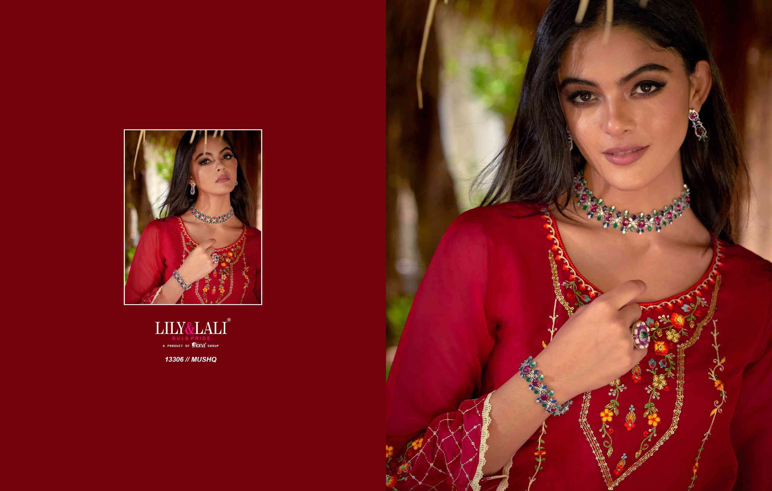 Lily And Lali Mushq Premium Style Kurti Bottom Dupatta Sets New Designs