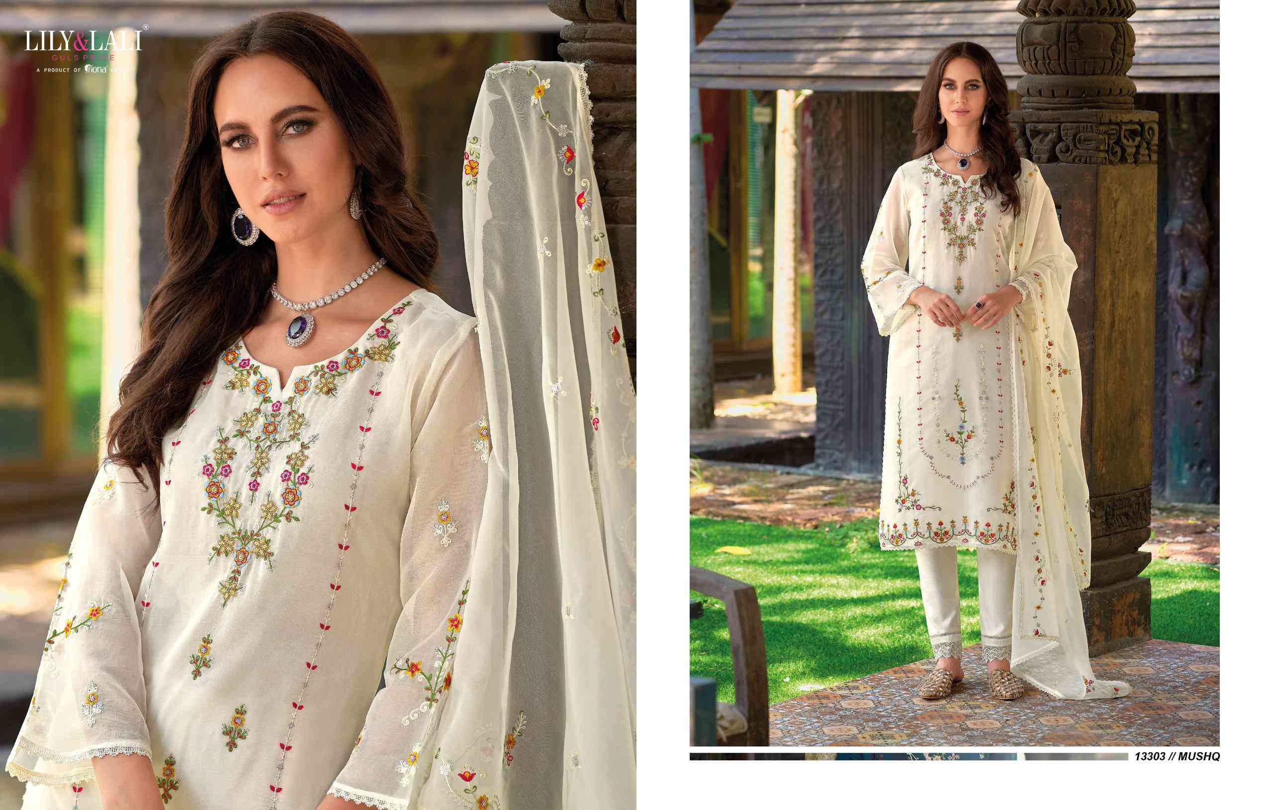 Lily And Lali Mushq Premium Style Kurti Bottom Dupatta Sets New Designs