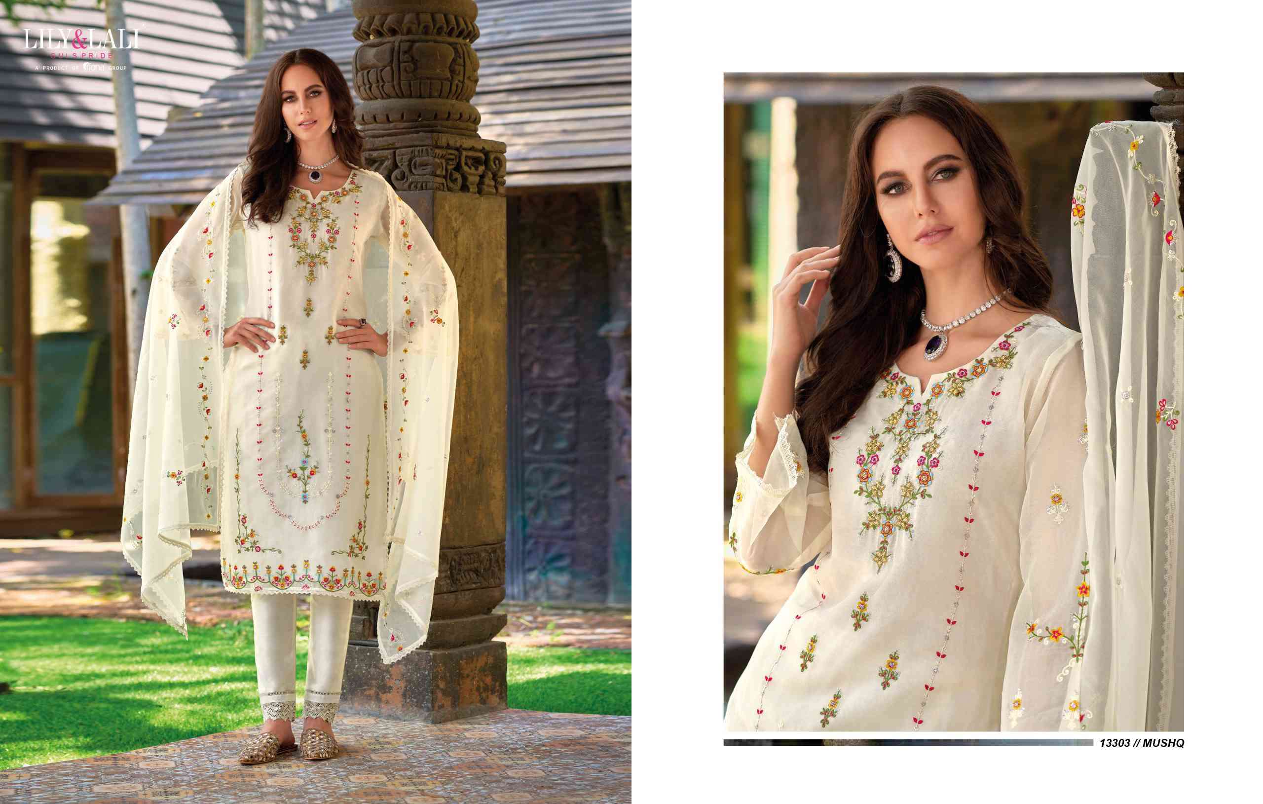 Lily And Lali Mushq Premium Style Kurti Bottom Dupatta Sets New Designs