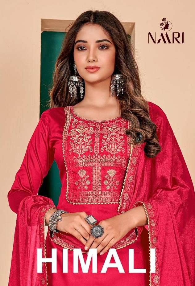 Naari Himali Fancy Straight Designs Festive Collection Suit Dealers