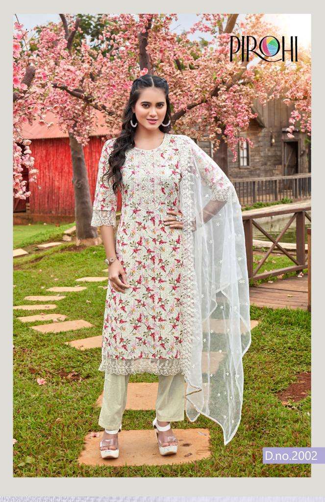 Pirohi Schiffli Vol 1 By Rajavir Fancy Chicken Work 3 Piece Sets ...