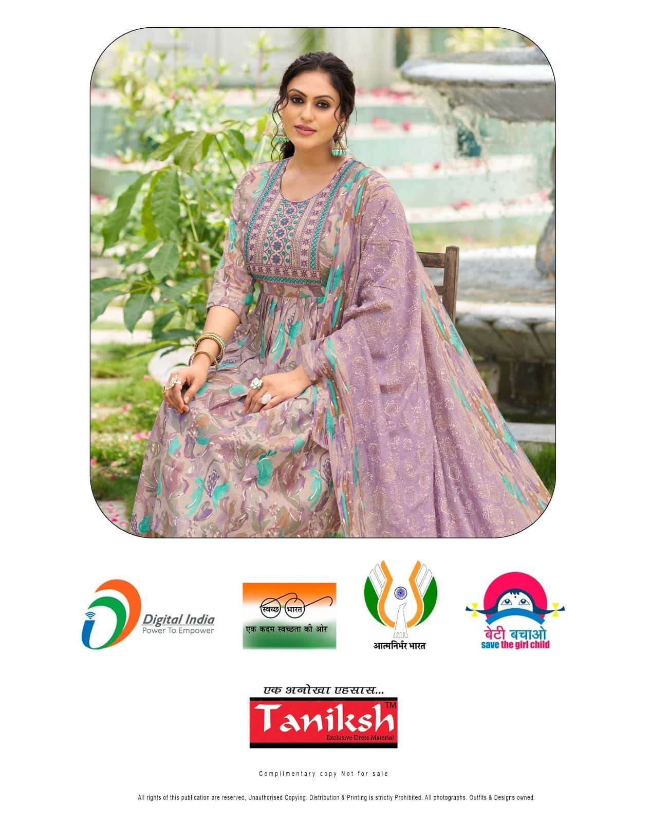 Taniksh Shanvi Vol 1 Nayra pattern readymade Dress New Collection