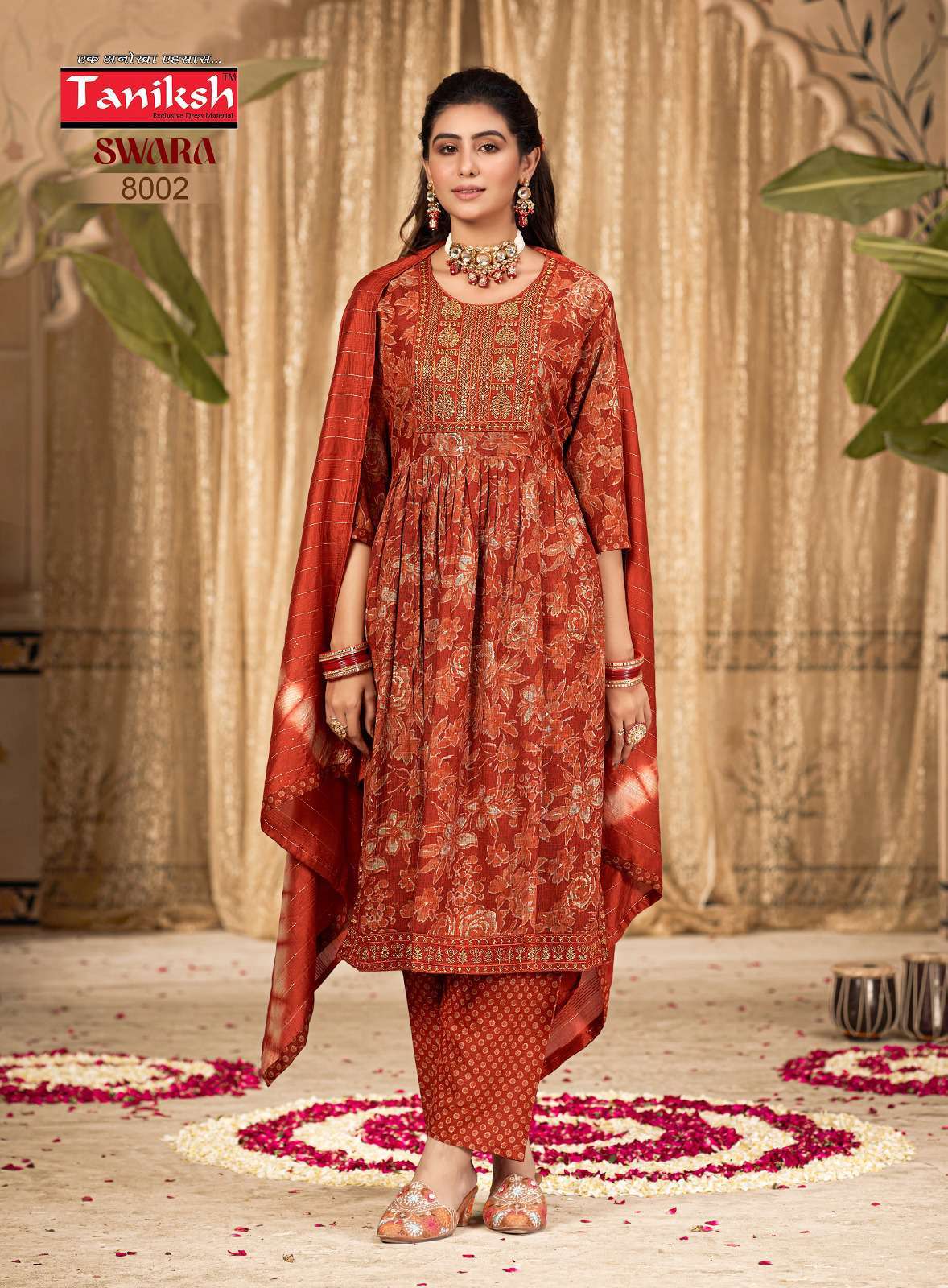 Taniksh Swara Vol 8 New Designs Readymade Nayra Cut Dress Catalog Dealers