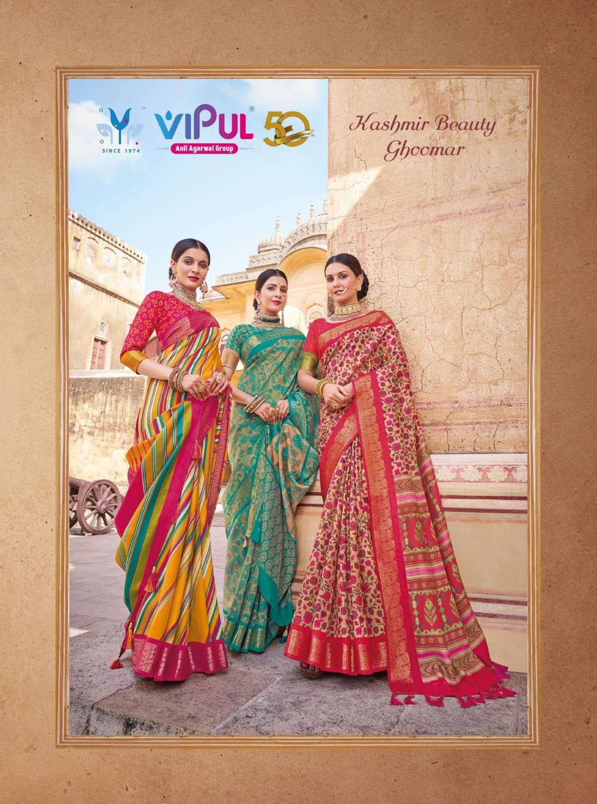 Vipul Kashmiri Beauty Ghoomar Exclusive Kashmiri Designs Saree Suppliers