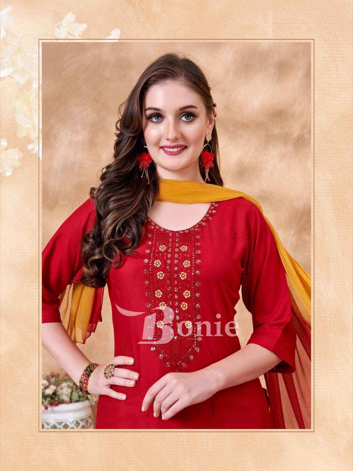 Bonie Stuti Vol 4 Fancy Rayon Readymade Palazzo Dess Catalog Exporter