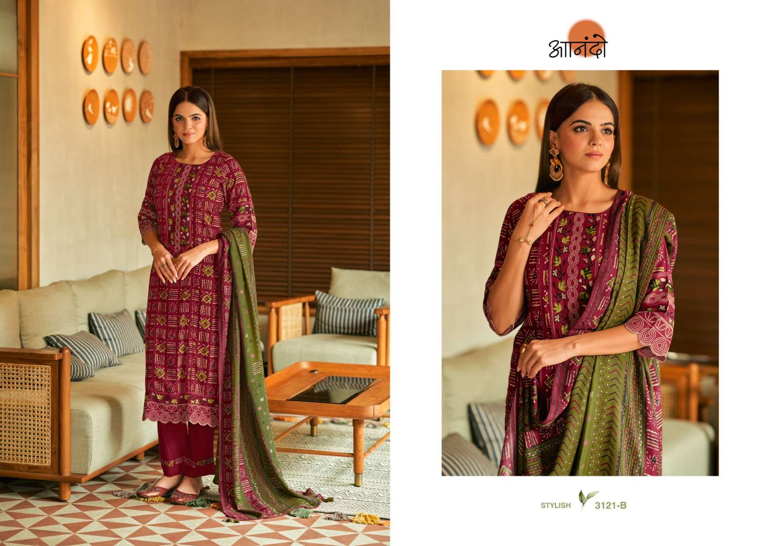 Jay Vijay Aanando Jannat 3121 Exclusive Pashmina Suit New Designs