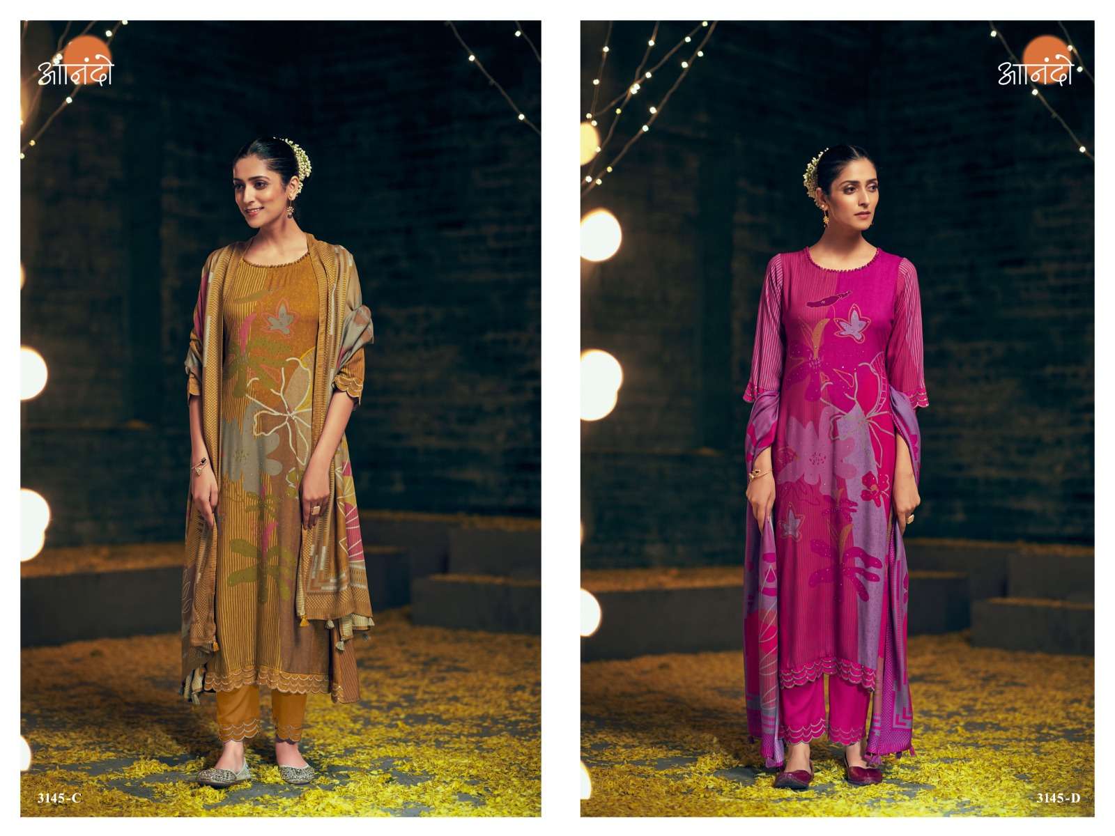 Jay Vijay Anando Iconic 3145 Exclusive Pashmina Suit Collection