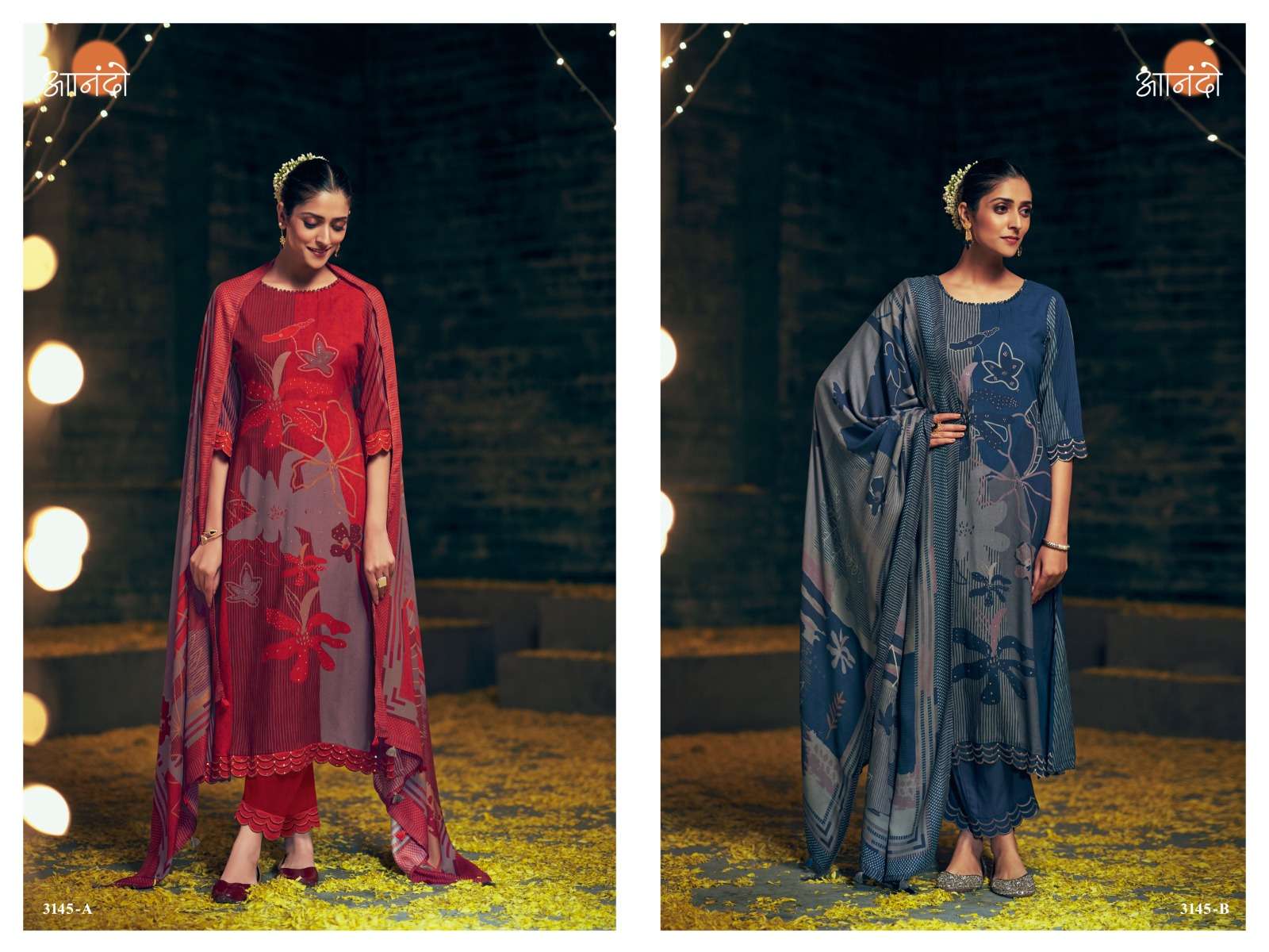 Jay Vijay Anando Iconic 3145 Exclusive Pashmina Suit Collection