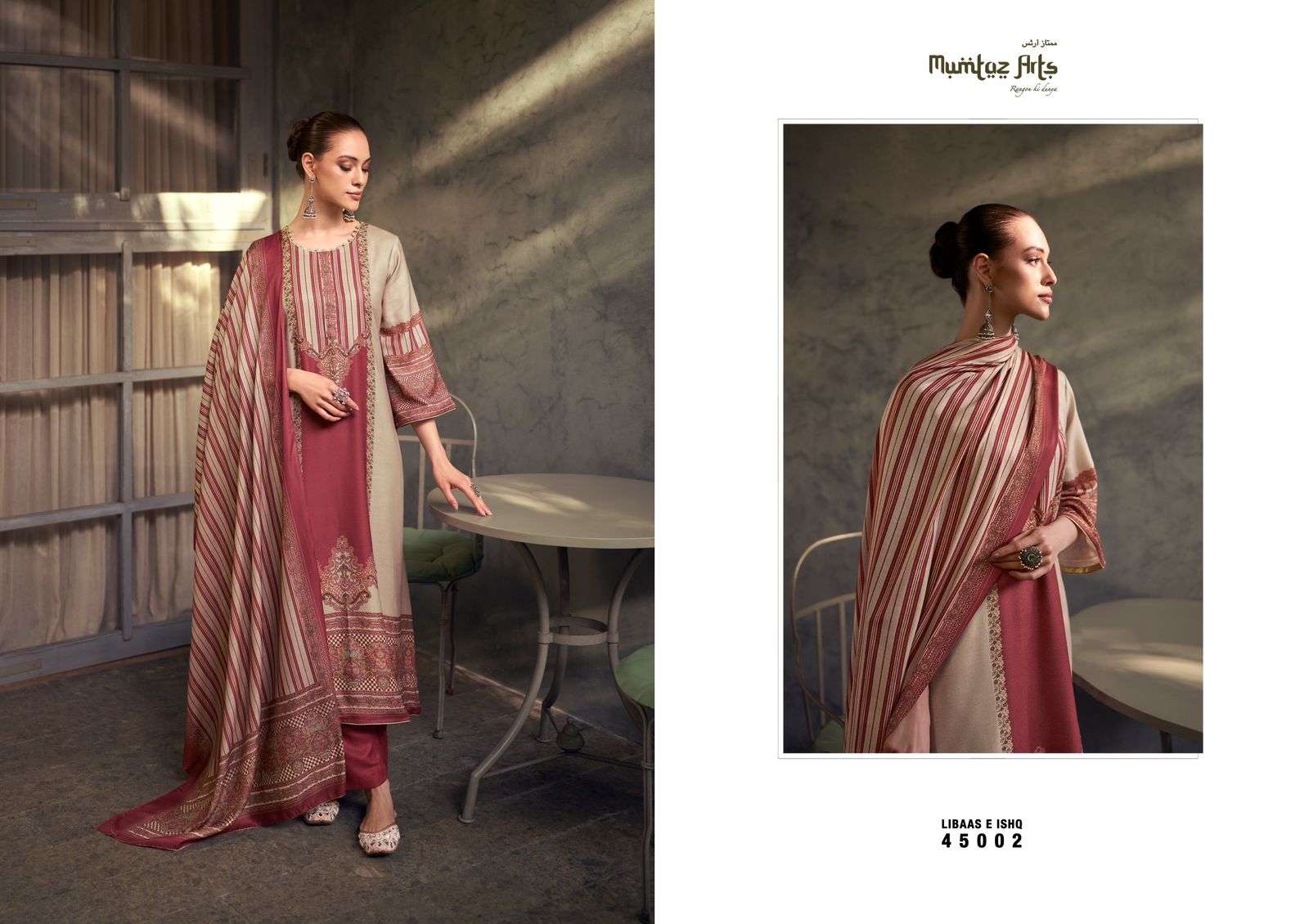 Mumtaz Arts Libaas E Ishq Winter Collection Fancy Pashmina Dress New Collection