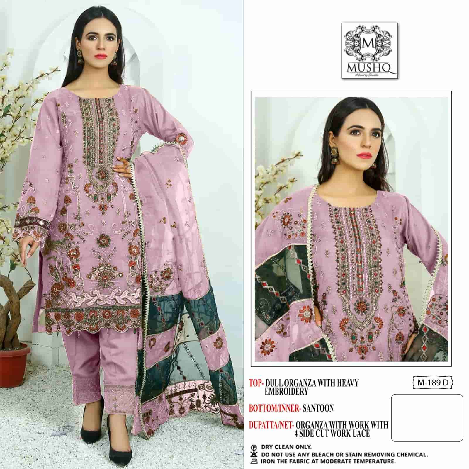 Mushq M 189 Colors Heavy Designer Style Pakistani Party Wear Suit ...