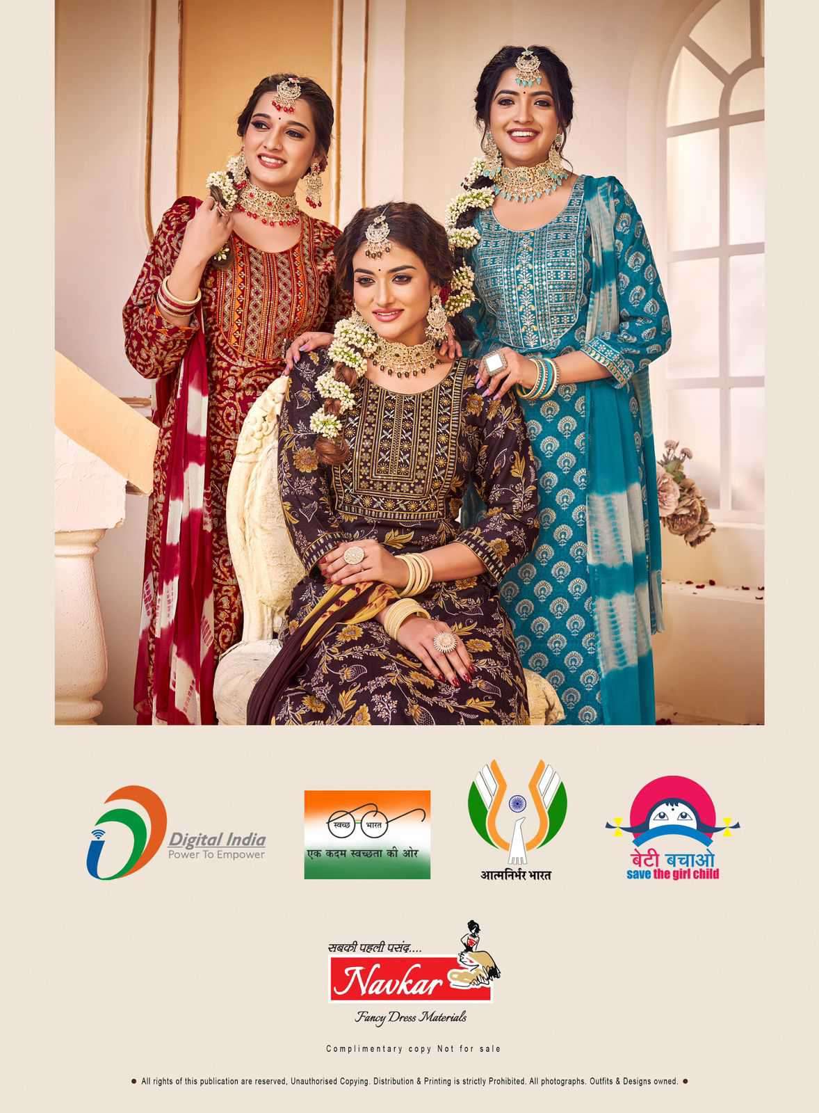 Navkar Serina Vol 3 Exclusive Kurti Pant Dupatta Set New Collection