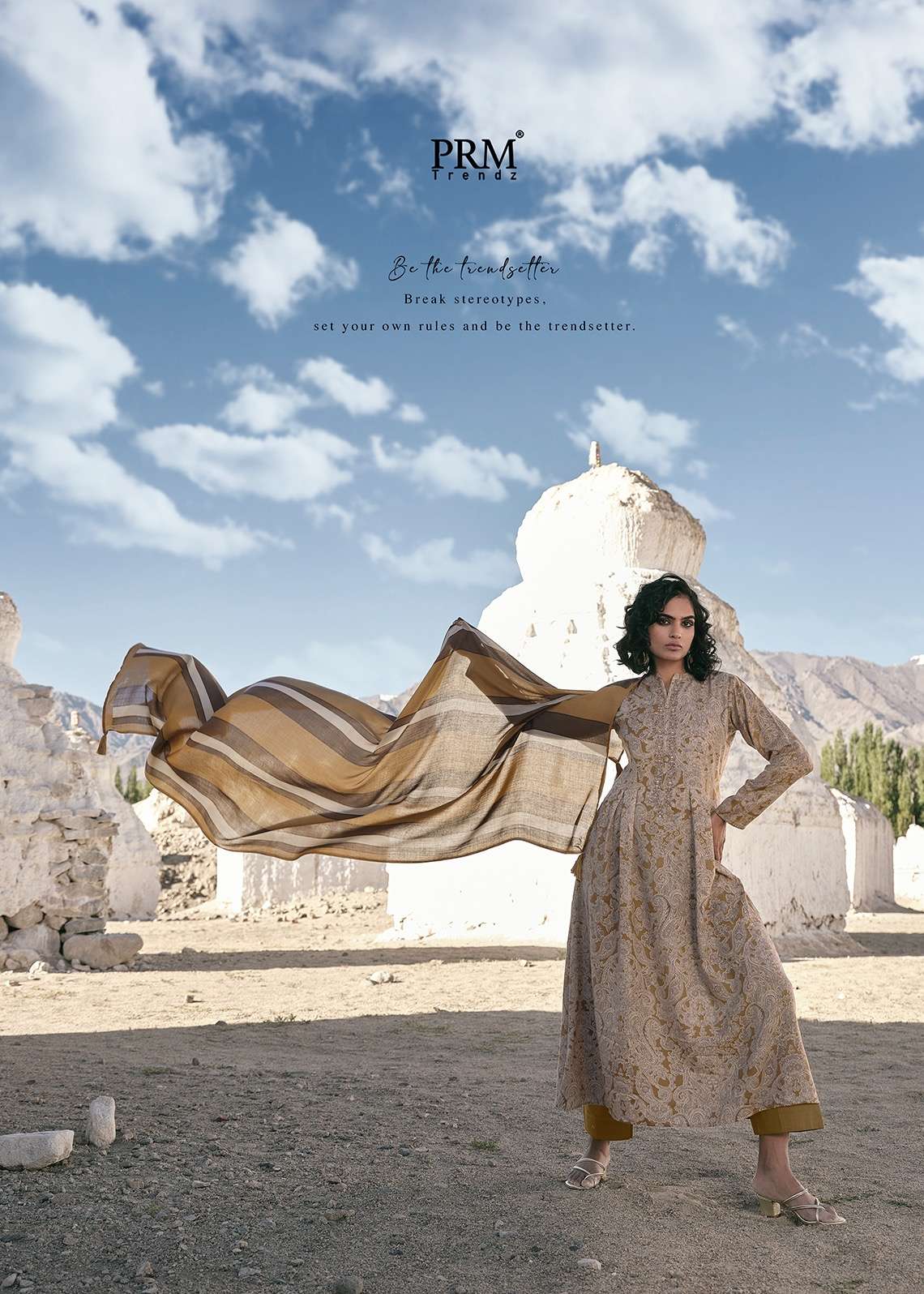 Prm Trends Shafaat Fancy Designs Pashmina Suits Winter Wear New Arrivals