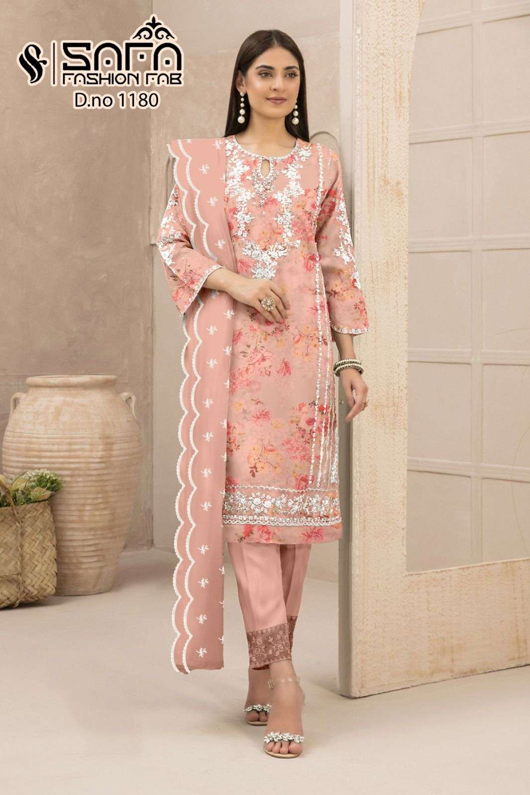 Safa Fashion Fab 1180 Pakistani Designer 3 Piece Festive Collection