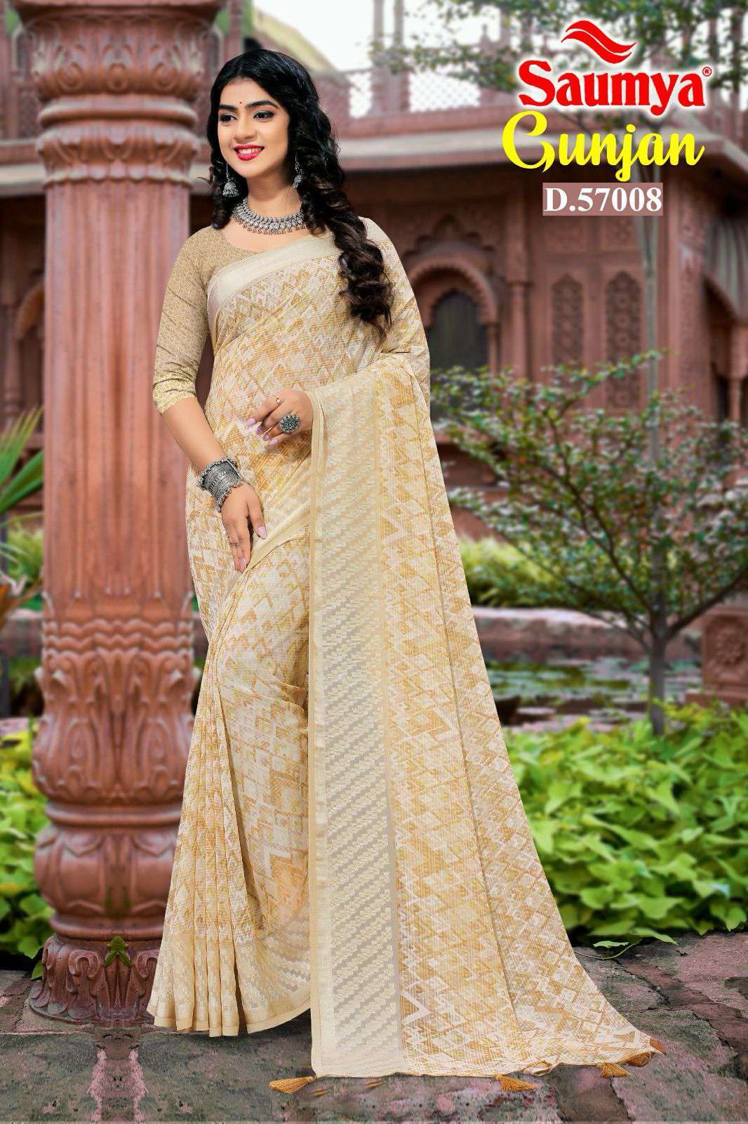 Saumya Gunjan Fancy Georgette Print Exclusive Saree New Collection