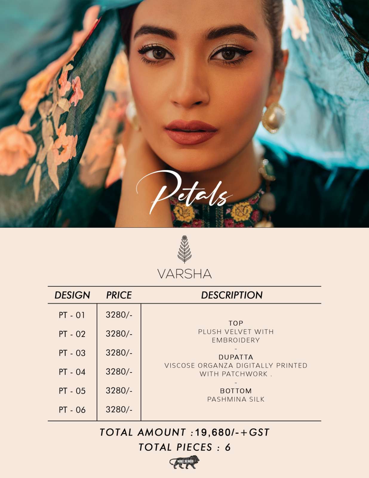 Varsha Petals Wedding Wear Designer Velvet Dress Catalog Exporter