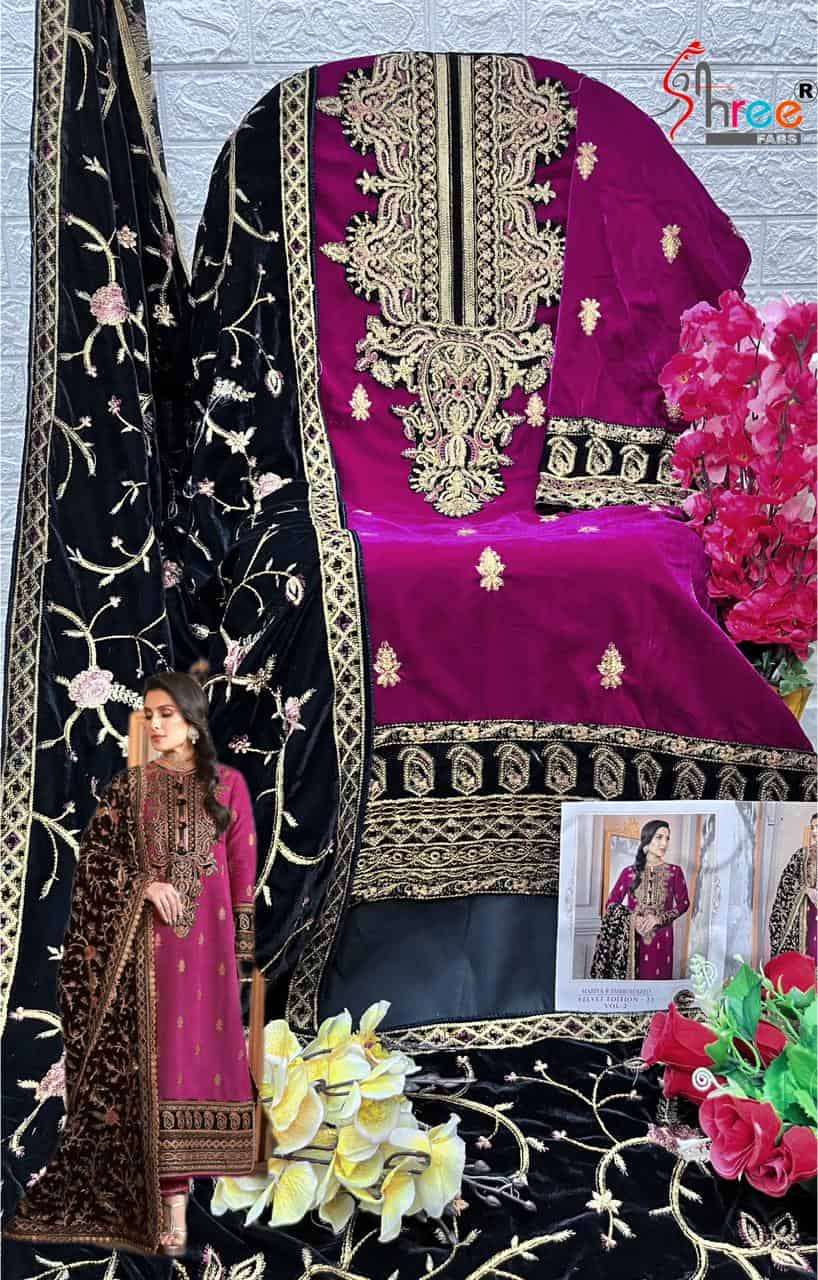 Shree Fabs 3261 Festive Wear Style Exclusive Pakistani Velvet Collection