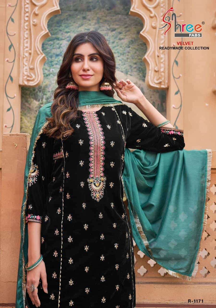Shree Fabs R 1171 Velvet Readymade Collection Party Wear Style Designer ...