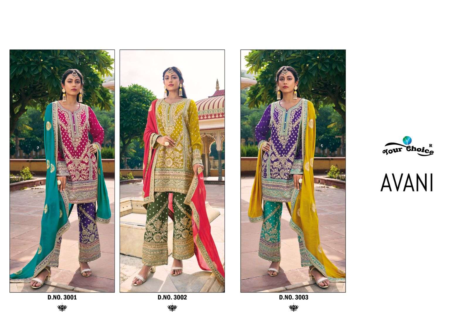 Your Choice Avani Exclusive Party Wear Chinon Readymade Dress Collection