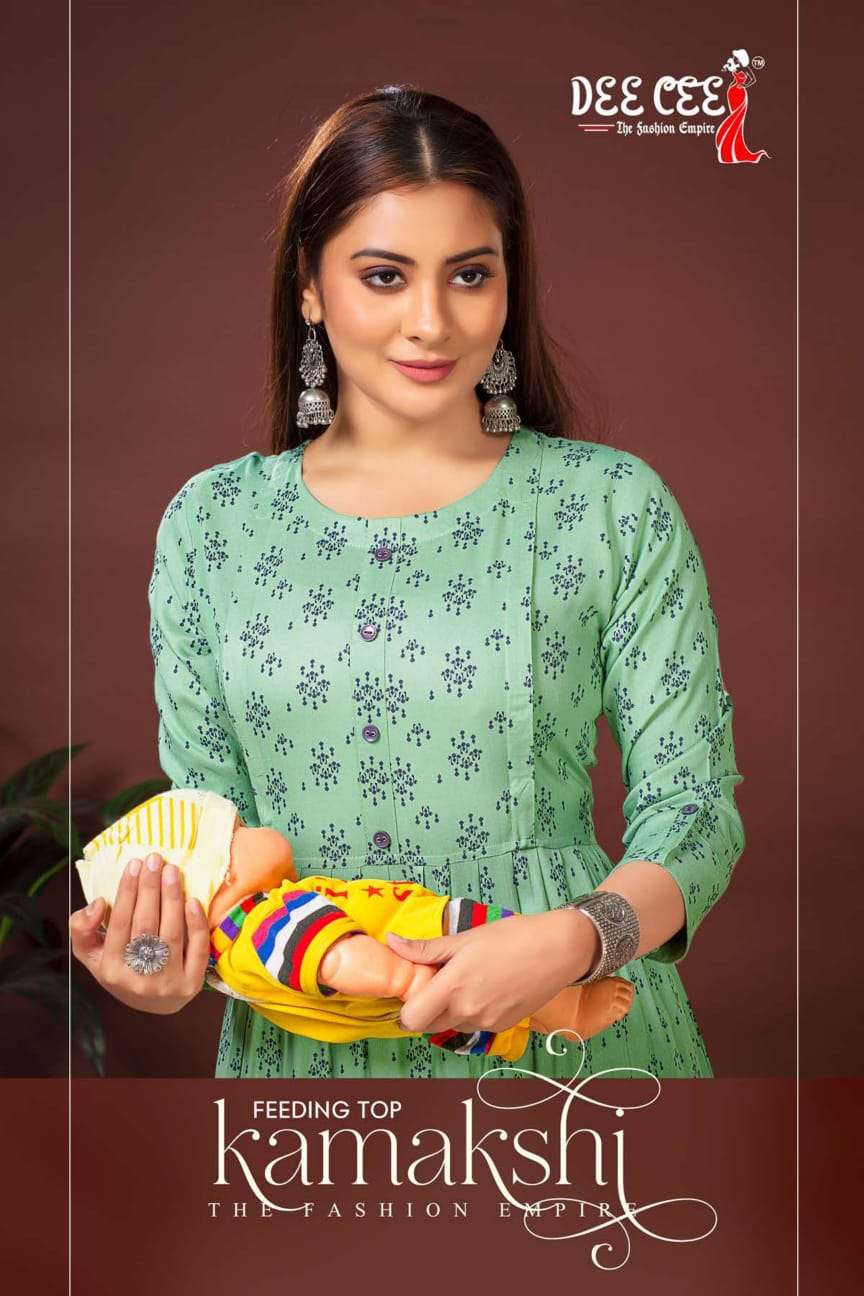 Dee Cee Kamakshi Feeding Tops Collection Ethnic Wear Fancy Kurti Designs