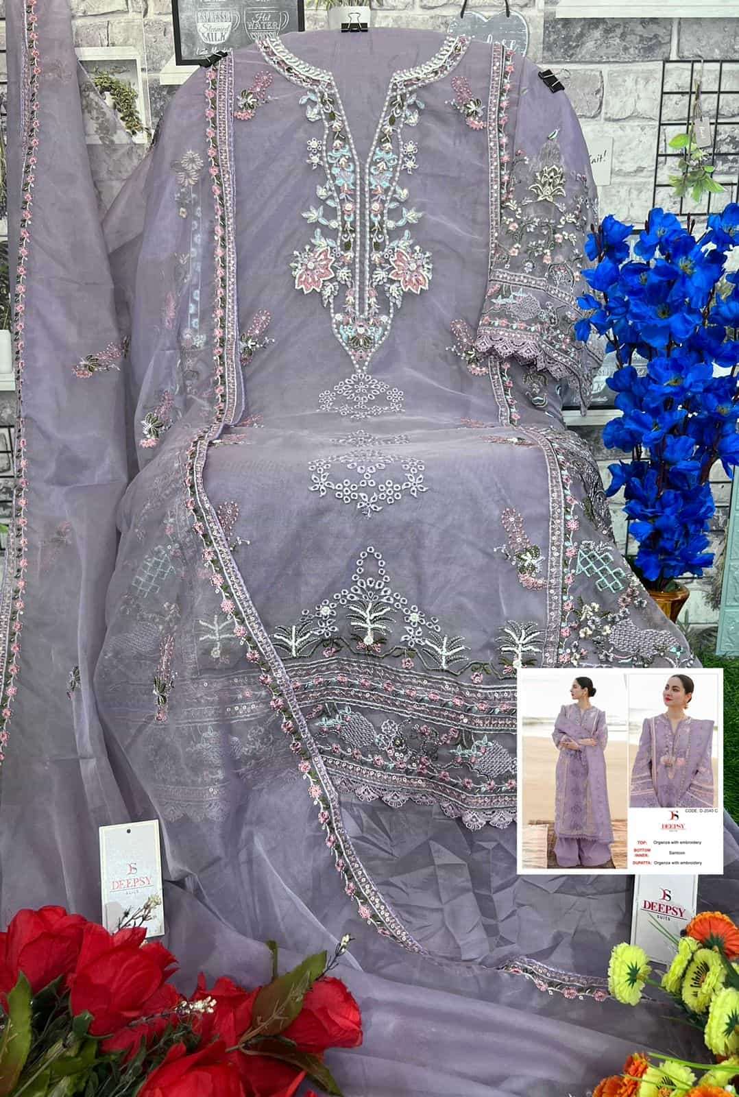 Deepsy D 2040 Colors Pakistani Style Designer Festive Wear Suit Wholesalers