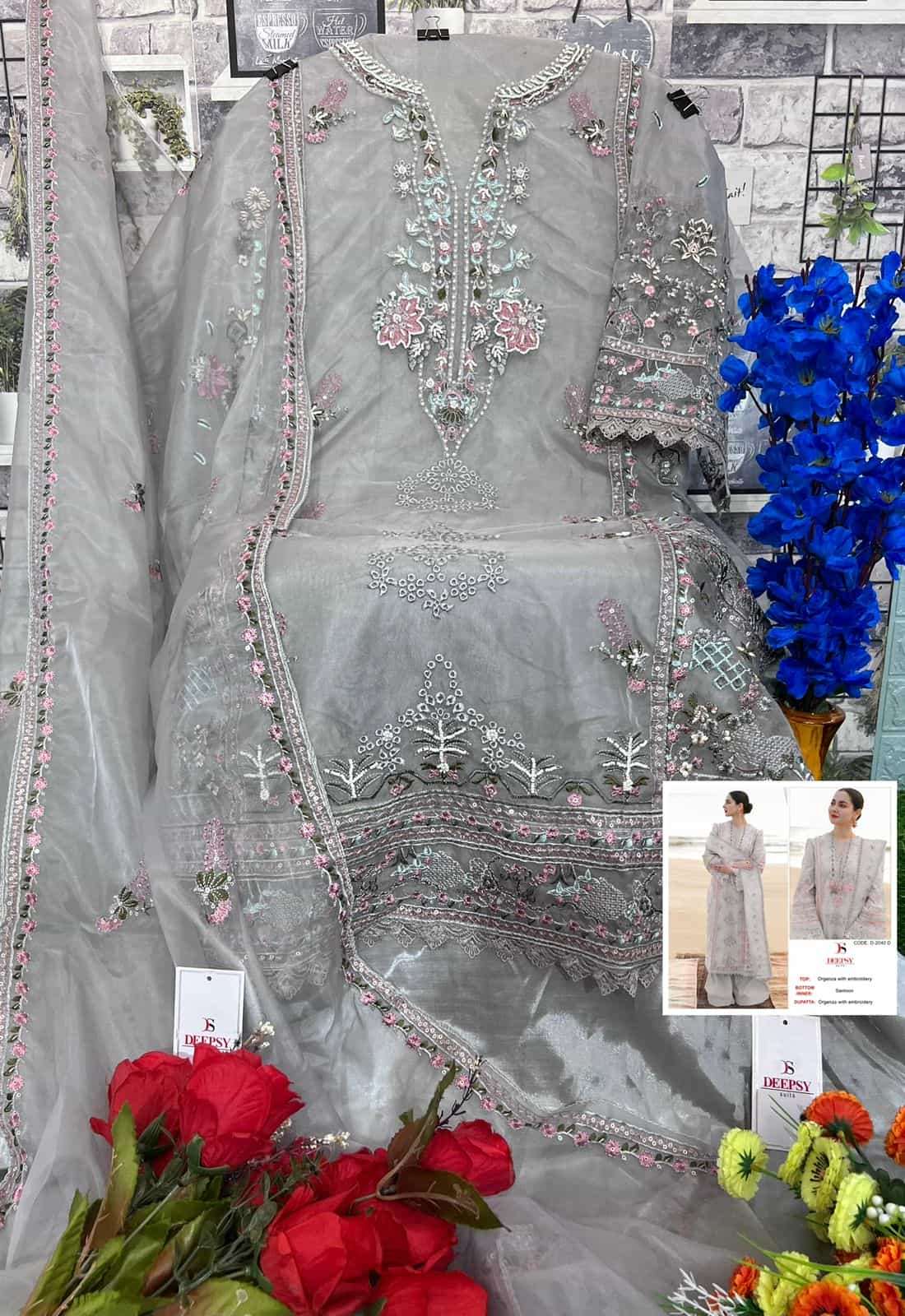 Deepsy D 2040 Colors Pakistani Style Designer Festive Wear Suit Wholesalers